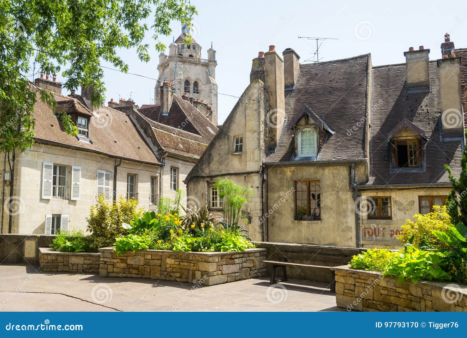 City of Dole - France stock photo. Image of skyline, night - 97793170