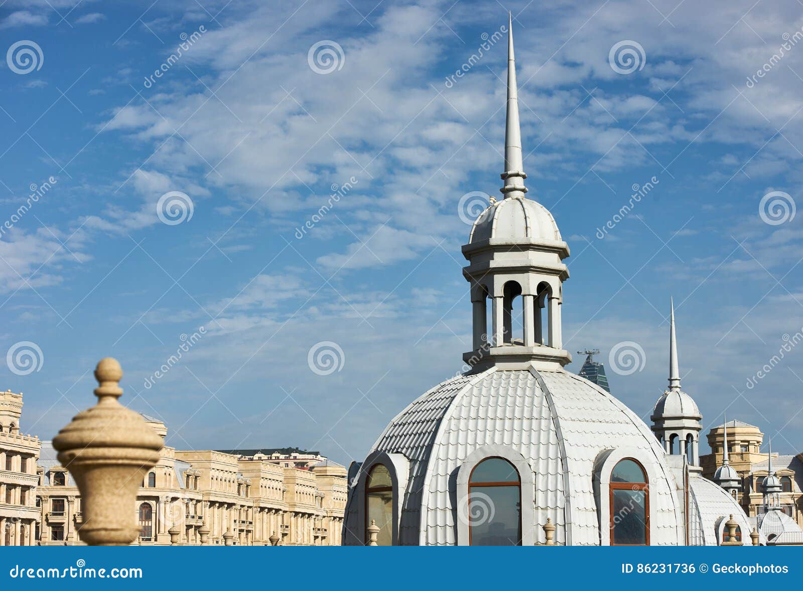 City with domed buildings stock photo. Image of roof - 86231736
