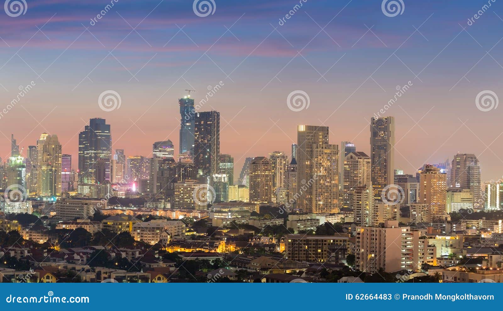 City Downtown Skyline Panorama View Stock Image - Image of built ...