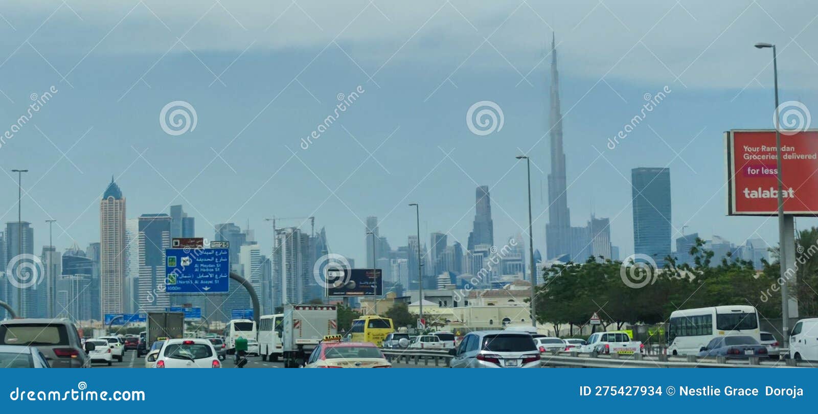 City of Dubai on My Way Home Editorial Stock Image - Image of dubai ...