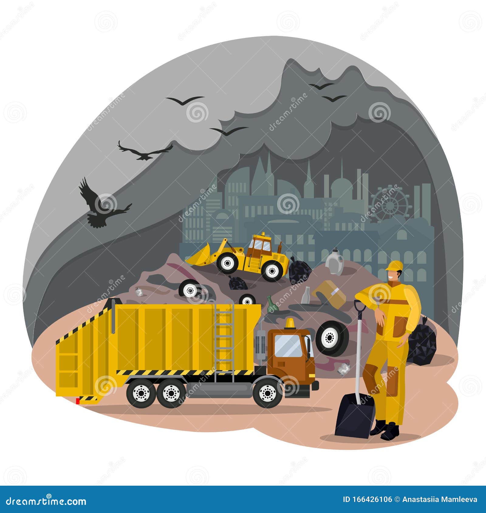 City Dump, Landfill. Solving Environmental Problems of Cities Stock ...