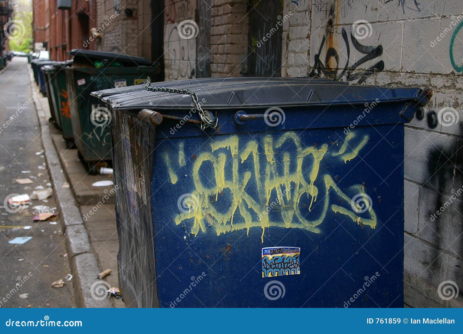 City dumpster stock image. Image of grafitti, urban, road - 761859