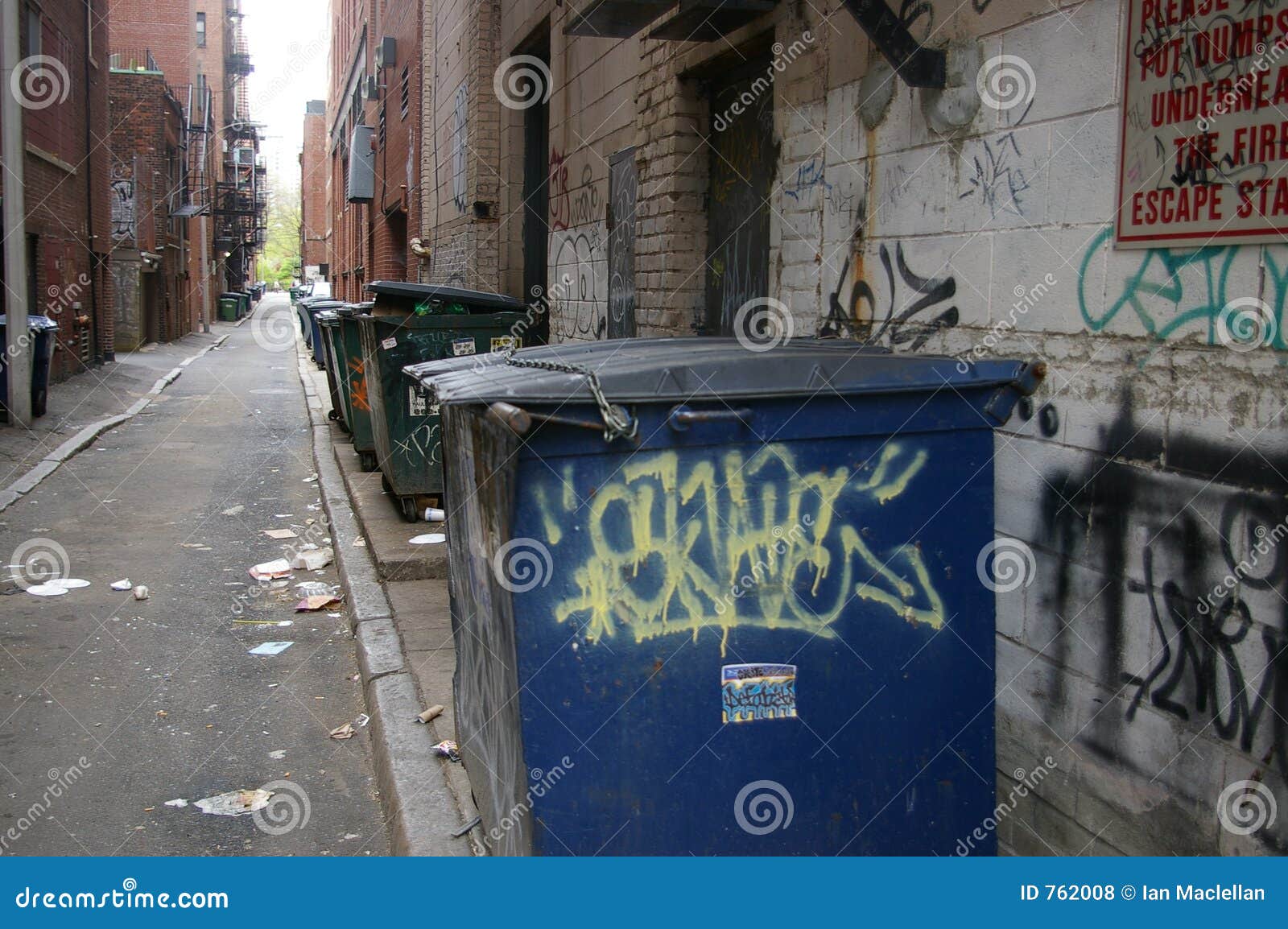 City dumpster stock photo. Image of urban, road, spraypaint - 762008
