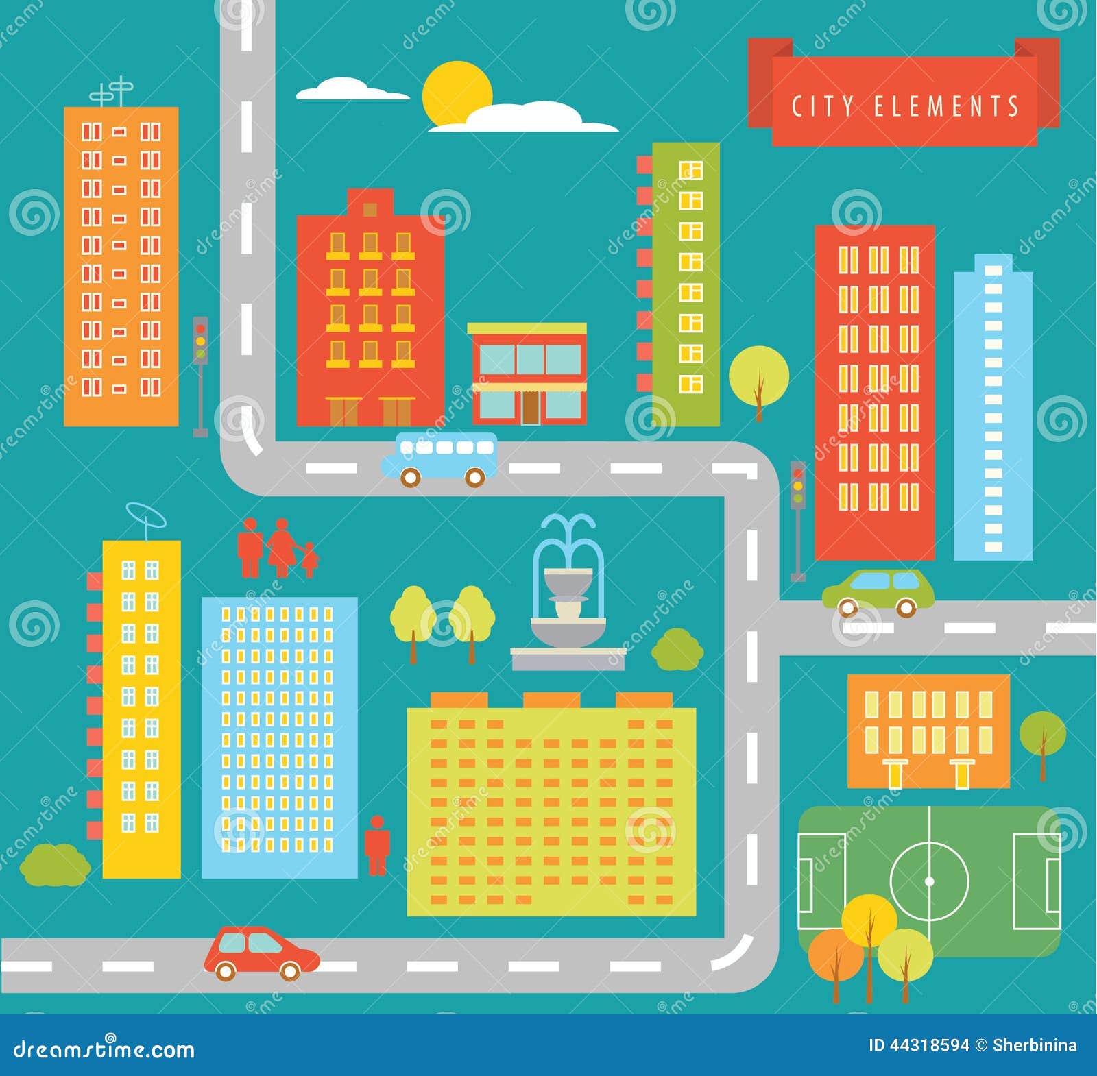 City elements stock vector. Illustration of information - 44318594