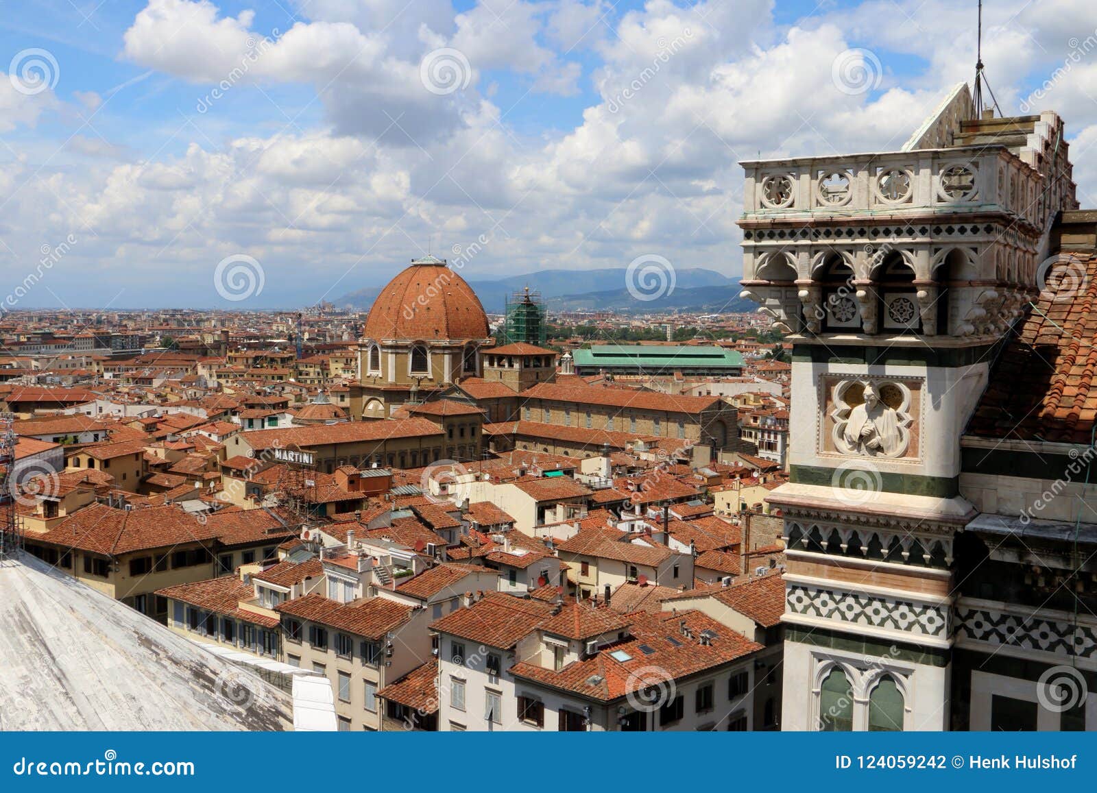 City of Florence Sky View in Summertime Editorial Photography - Image ...