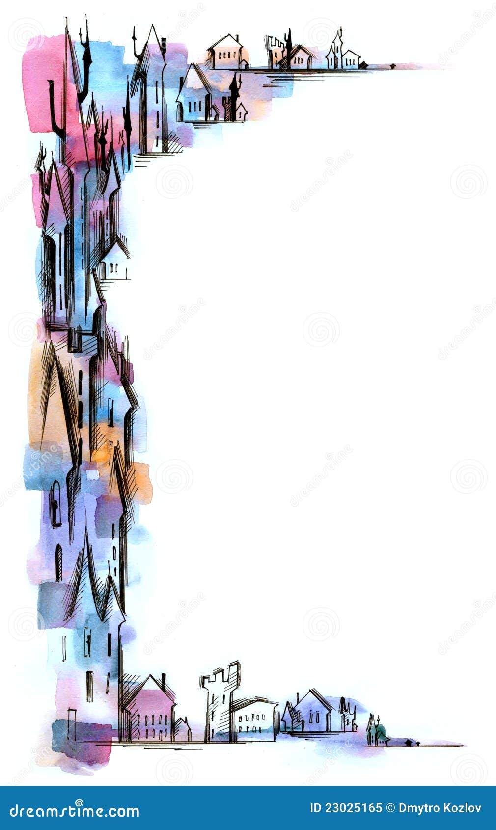 City frame stock illustration. Illustration of graphic - 23025165