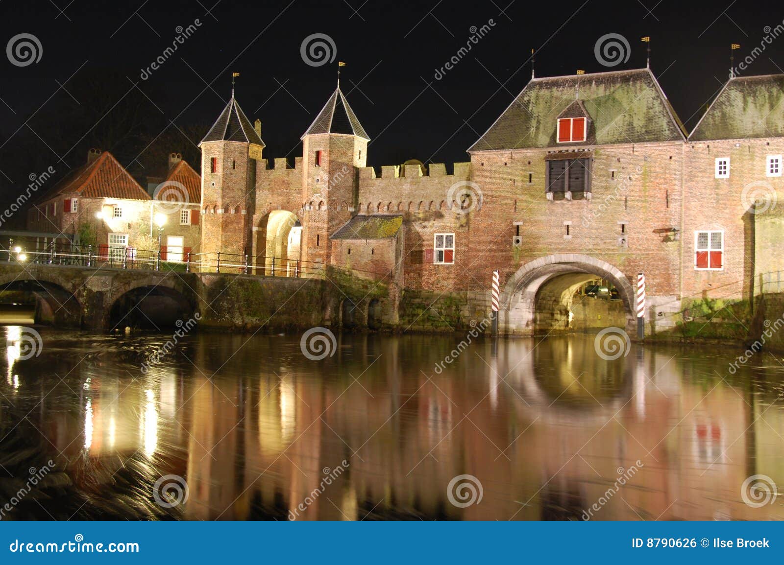 City gate stock photo. Image of entrance, wall, netherlands - 8790626