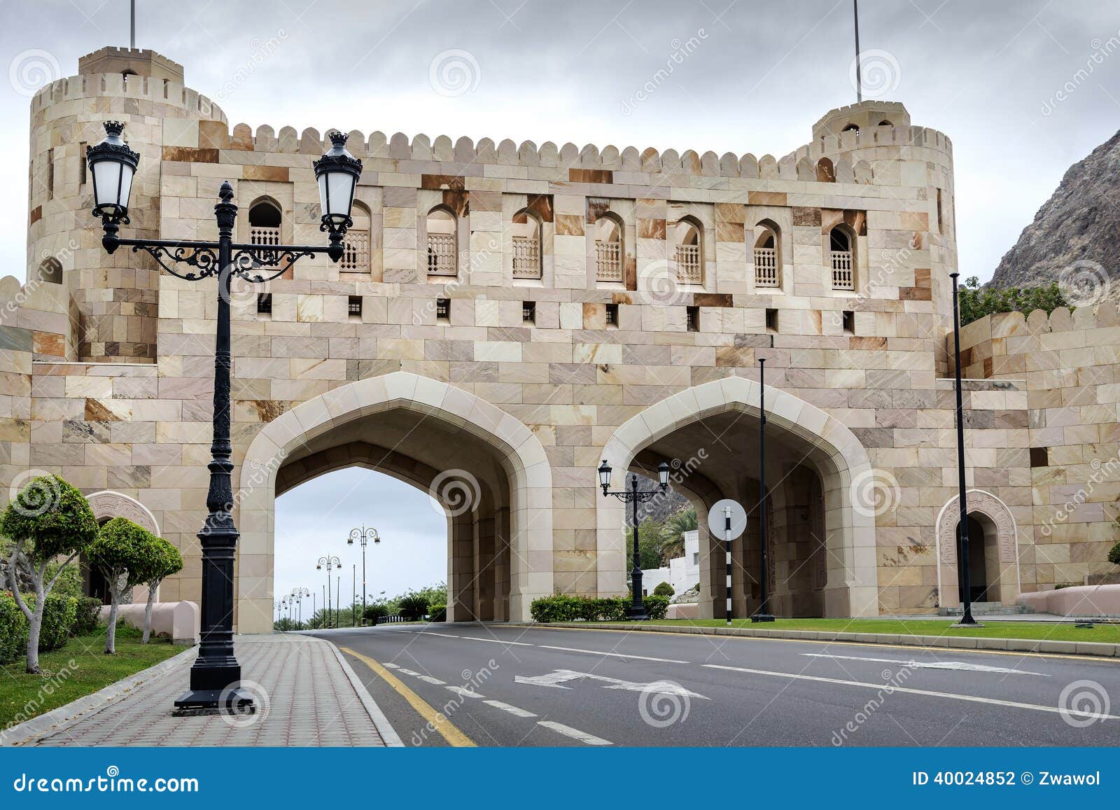 City gate Muscat stock photo. Image of arabian, oman - 40024852