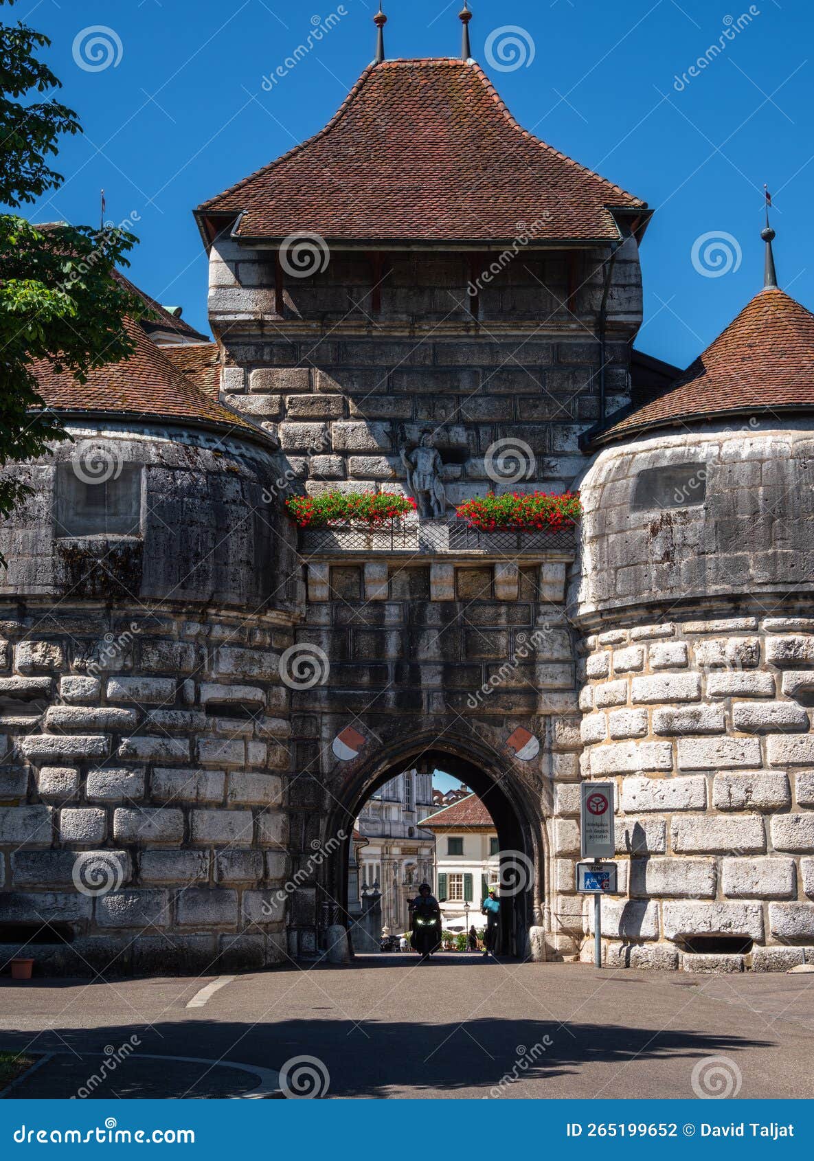 City Gate of Solothurn, Switzerland Stock Photo - Image of exterior ...