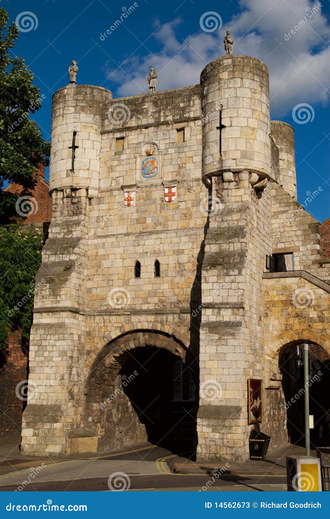 City Gate, York, England stock image. Image of stone - 14562673