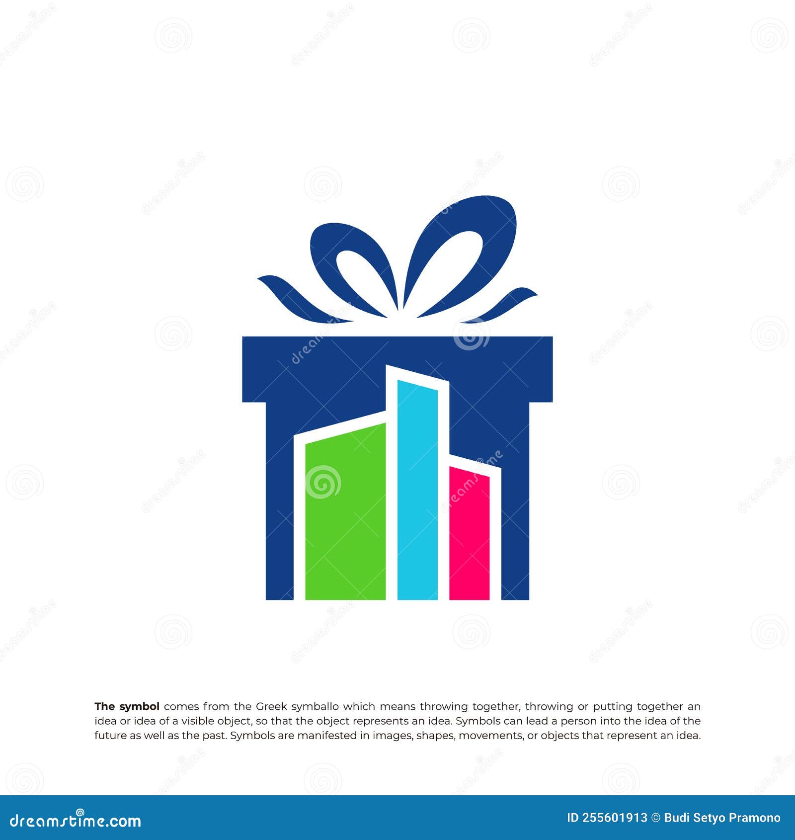 City Gift Logo Design Template. Gift City Logo Concept Vector Stock ...