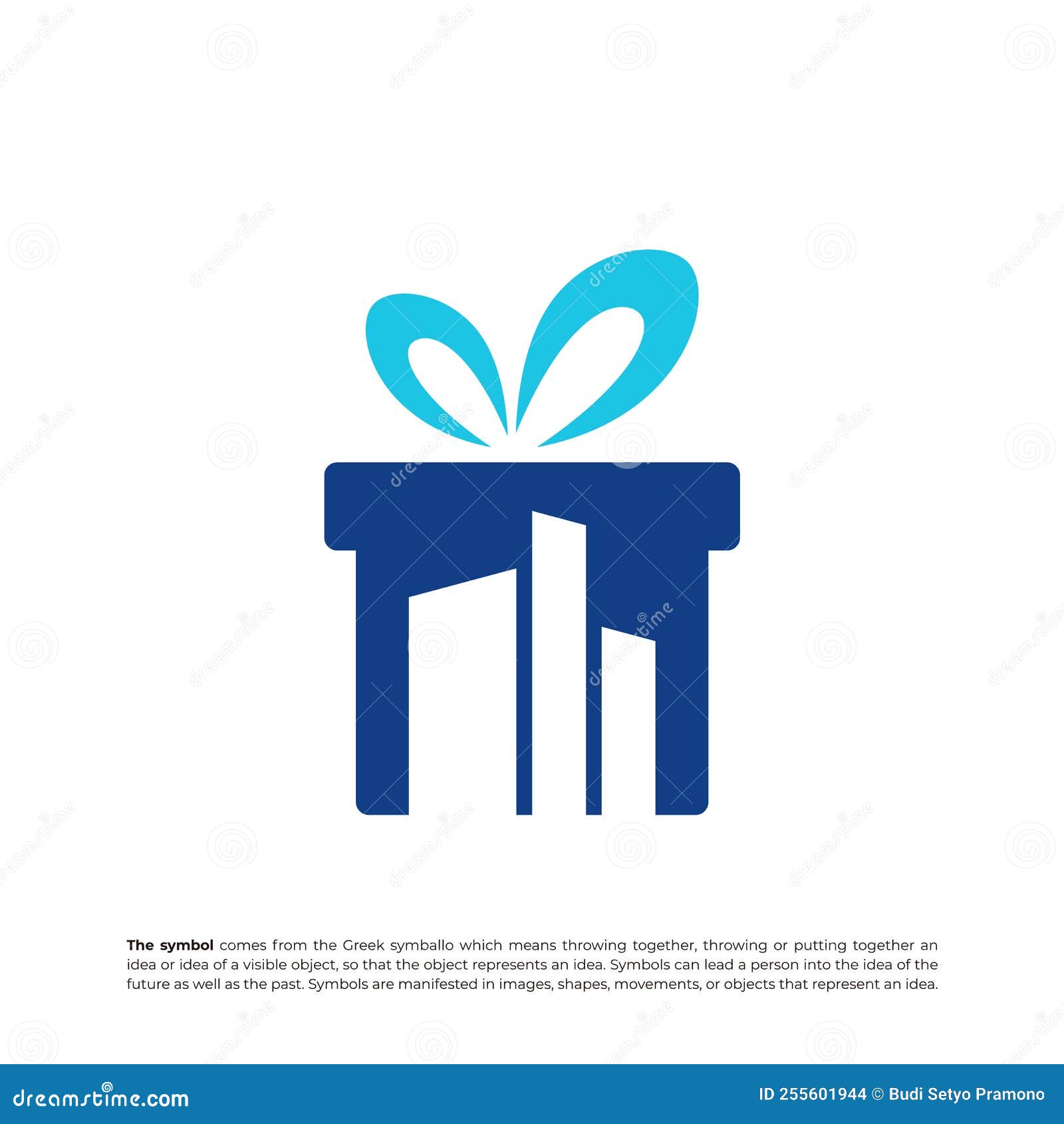 City Gift Logo Design Template. Gift City Logo Concept Vector Stock ...