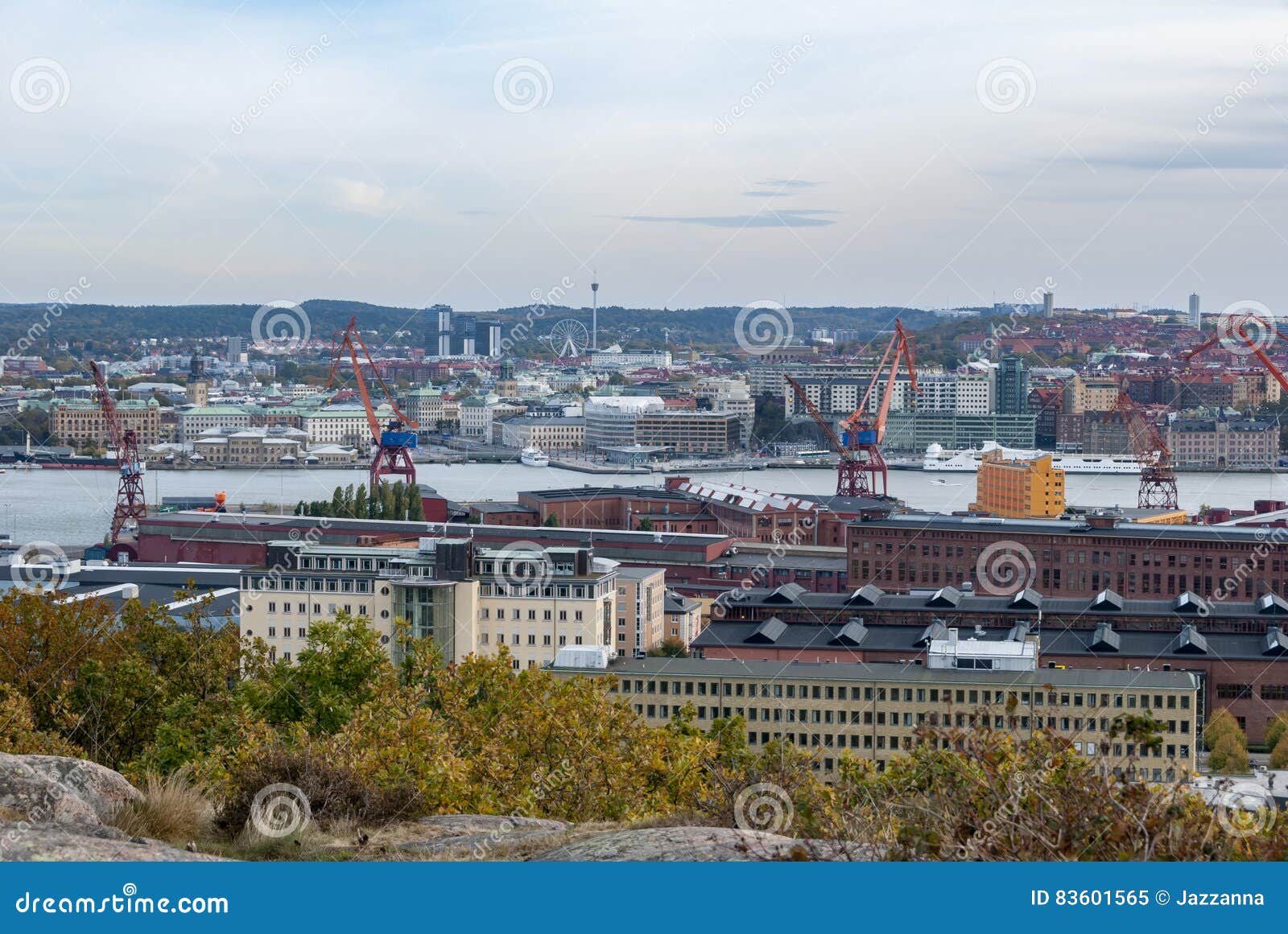 City of Gothenburg View from Ramberget Stock Image - Image of travel ...