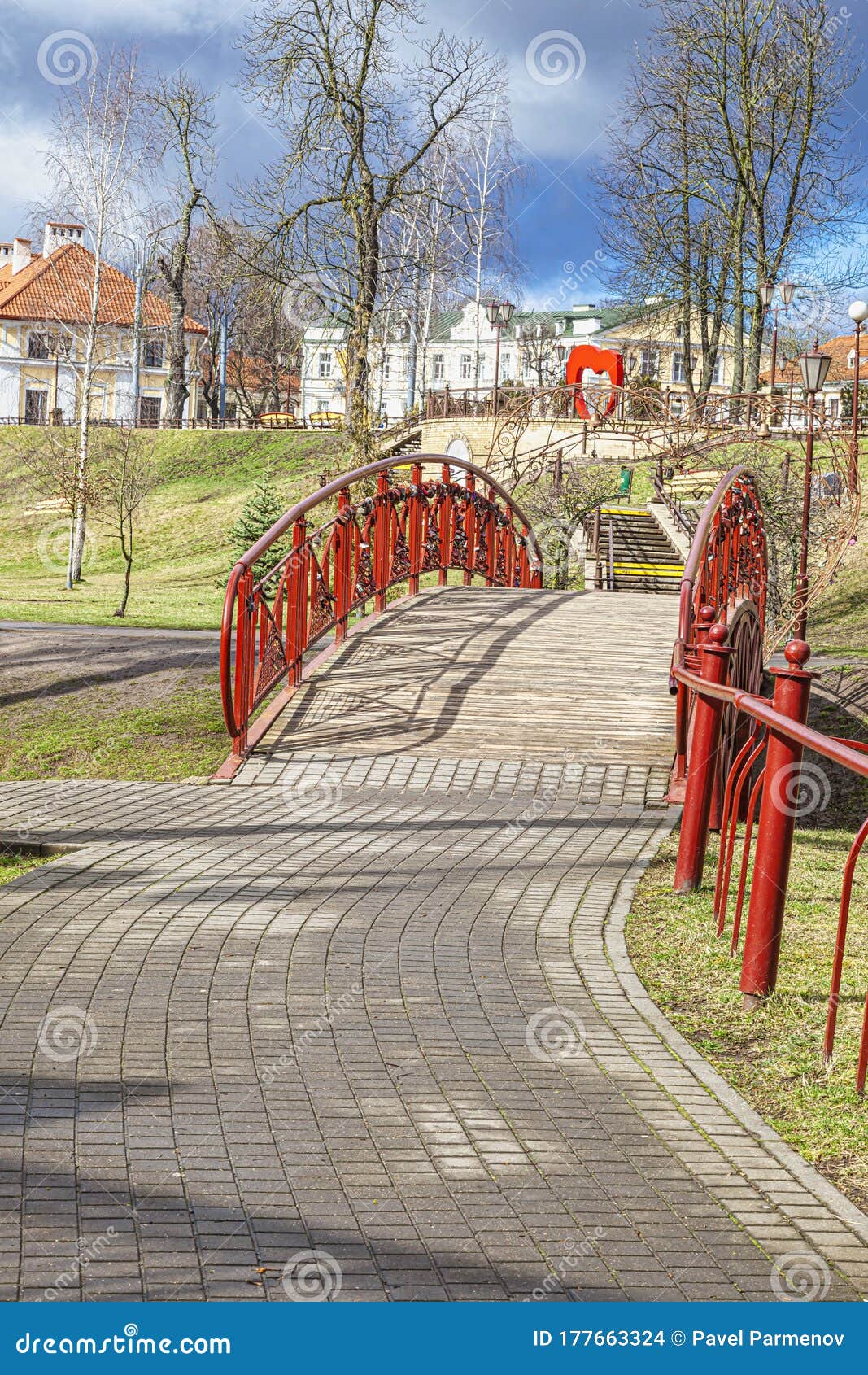 The City of Grodno. City Park Stock Photo - Image of path, belarus ...