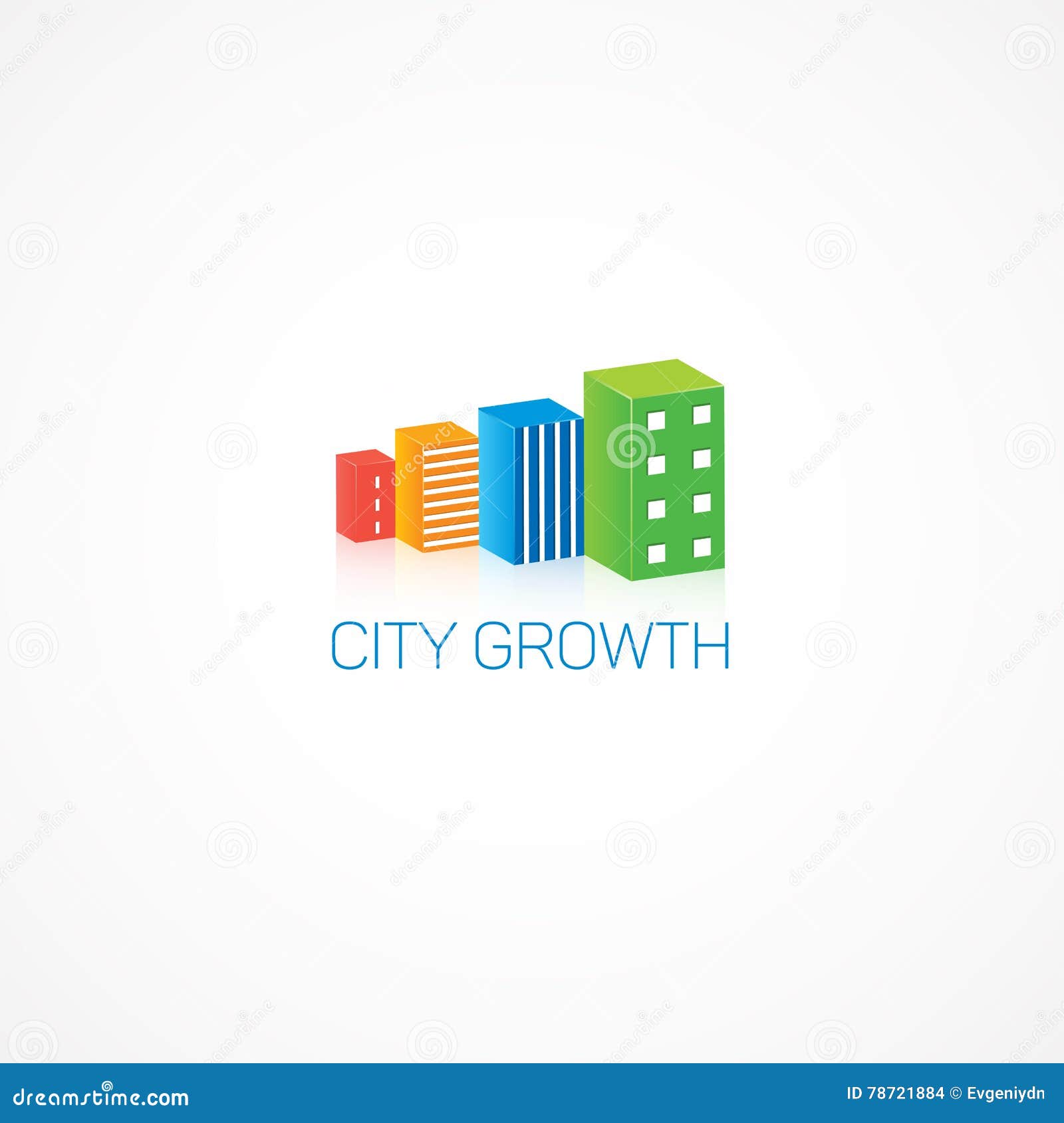 City growth. stock illustration. Illustration of modern - 78721884