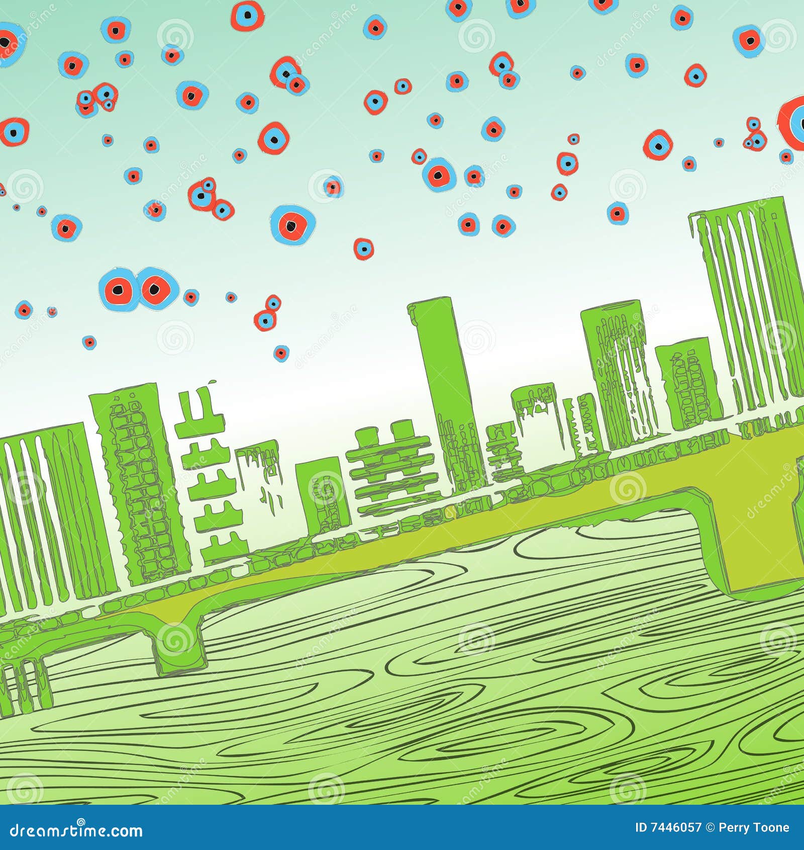 City Grunge Circles stock vector. Illustration of draw - 7446057