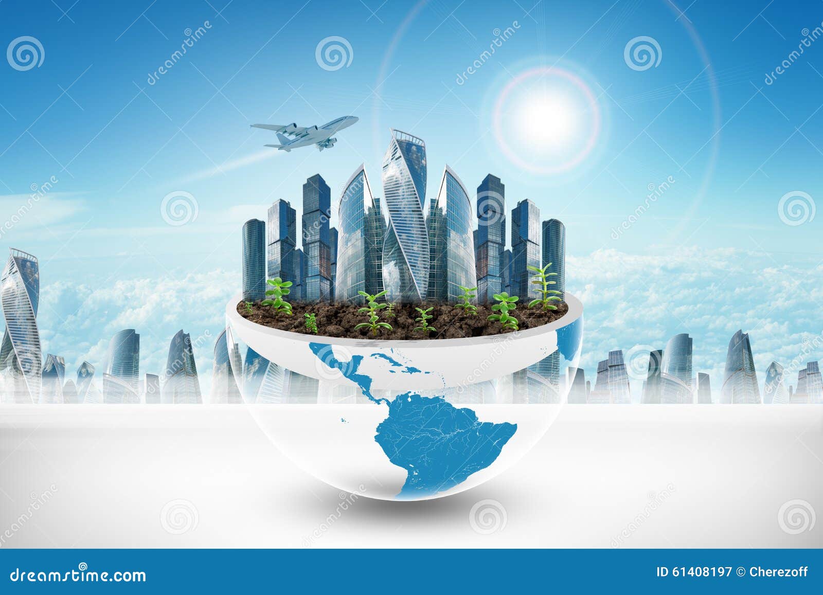 Half Planet Mars With Atmosphere With Half Venus Planet Of Solar System ...