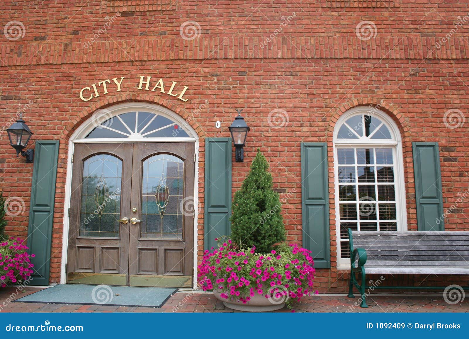 City Hall 2 stock image. Image of brick, construction - 1092409