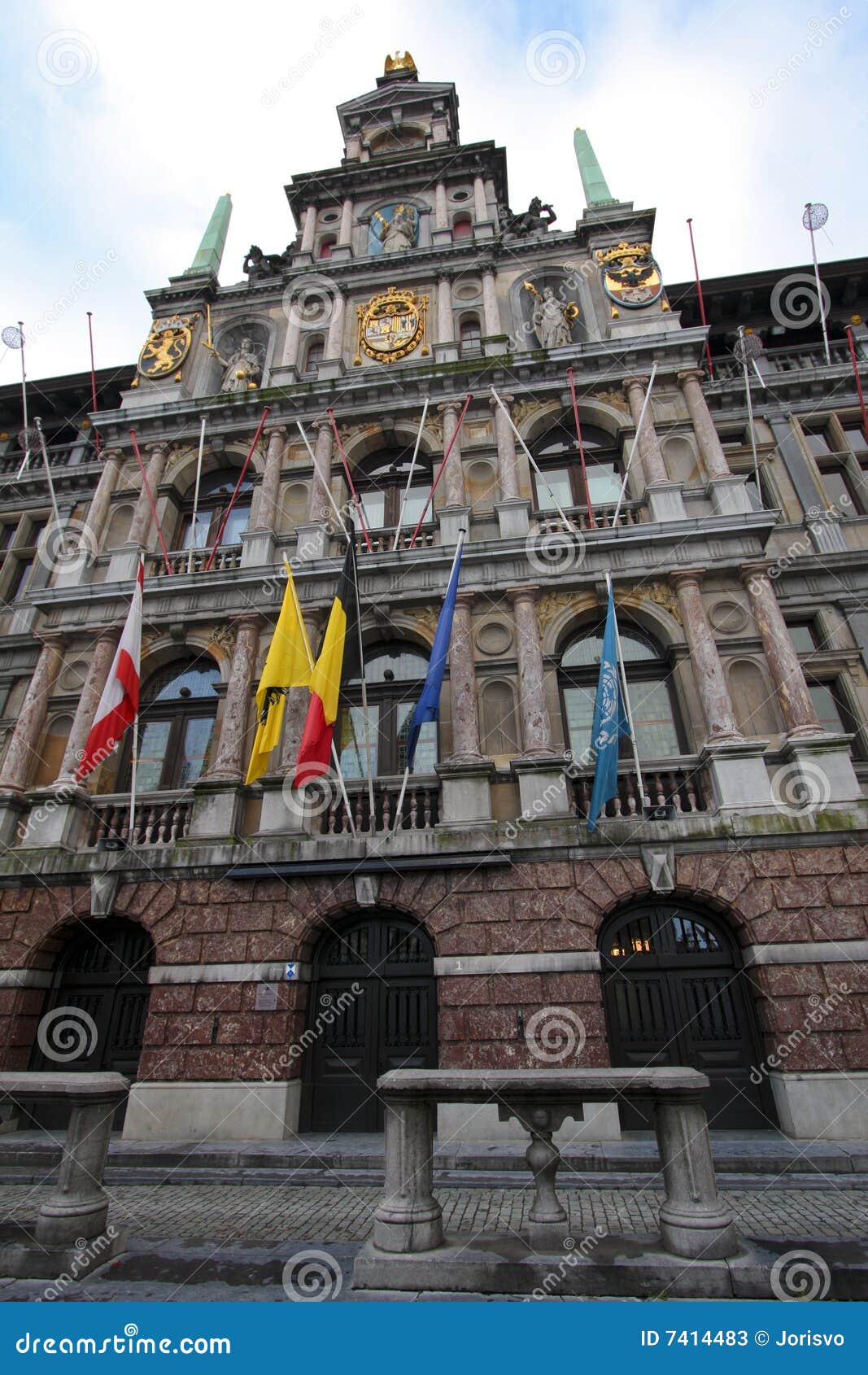 City Hall in Antwerp, Belgium Stock Image - Image of antwerp, facade ...