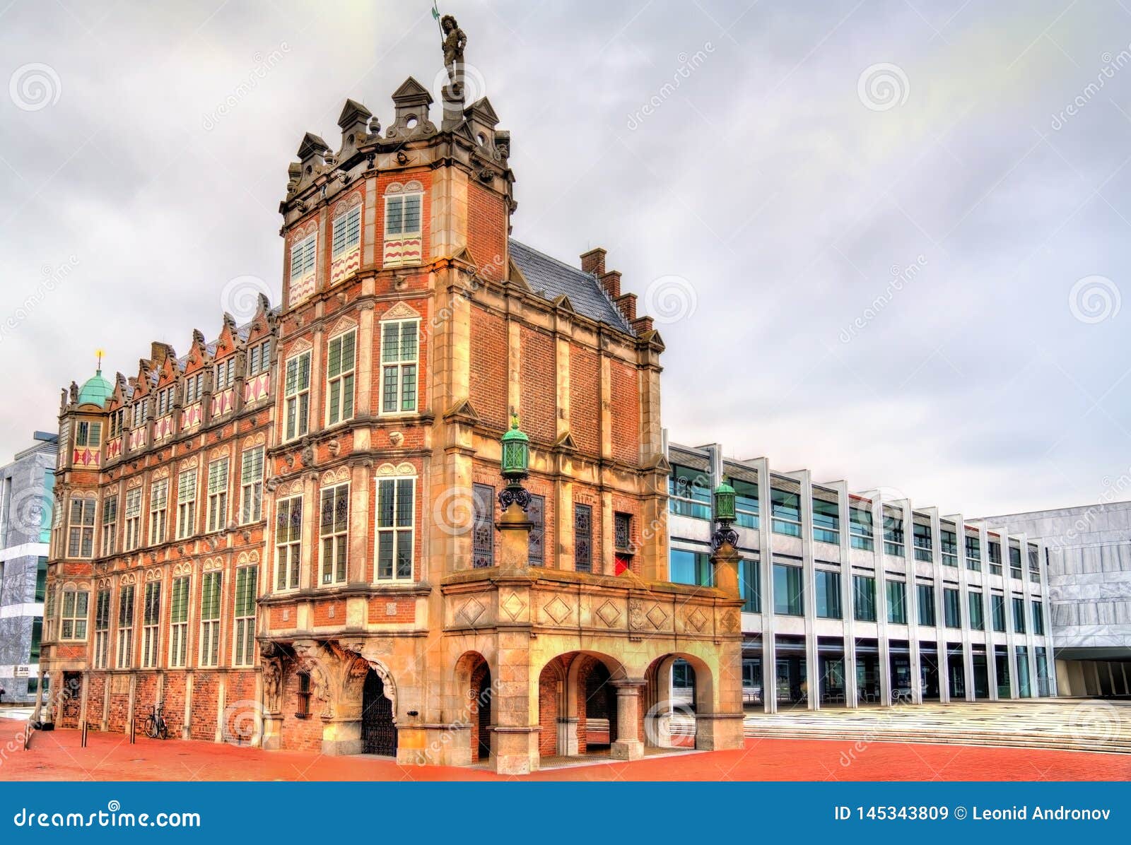 City Hall of Arnhem, Netherlands Stock Image - Image of history ...