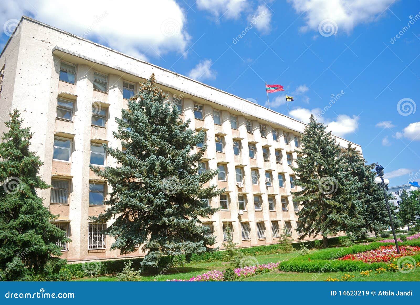 City Hall, Bender, Transnistria, Moldova Stock Image - Image of marx ...