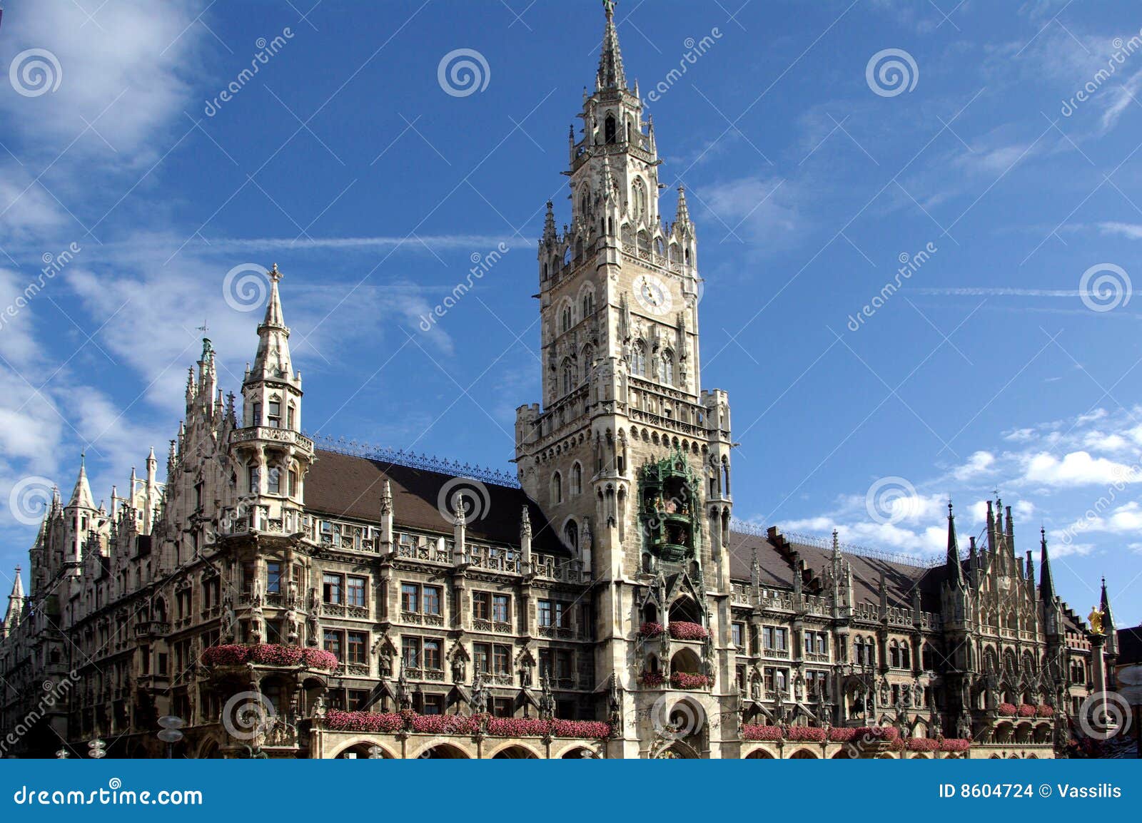 City Hall Building in Munich Stock Photo - Image of gothic, urban: 8604724