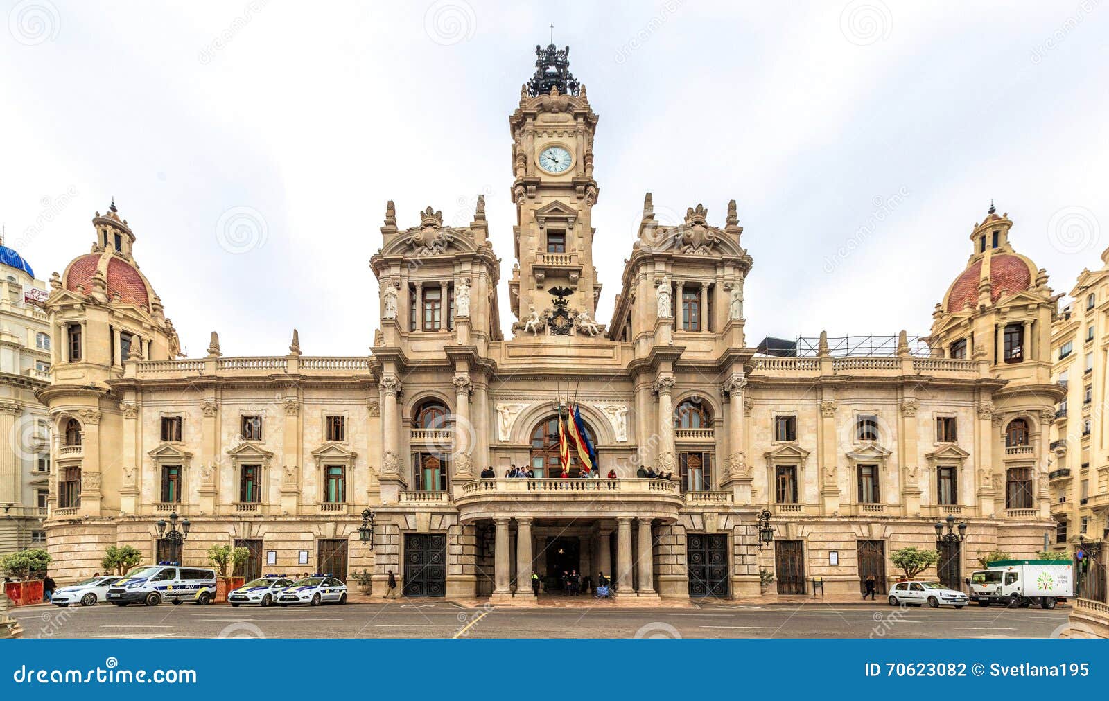 City Hall Building in Valencia, Spain. Editorial Photography - Image of ...
