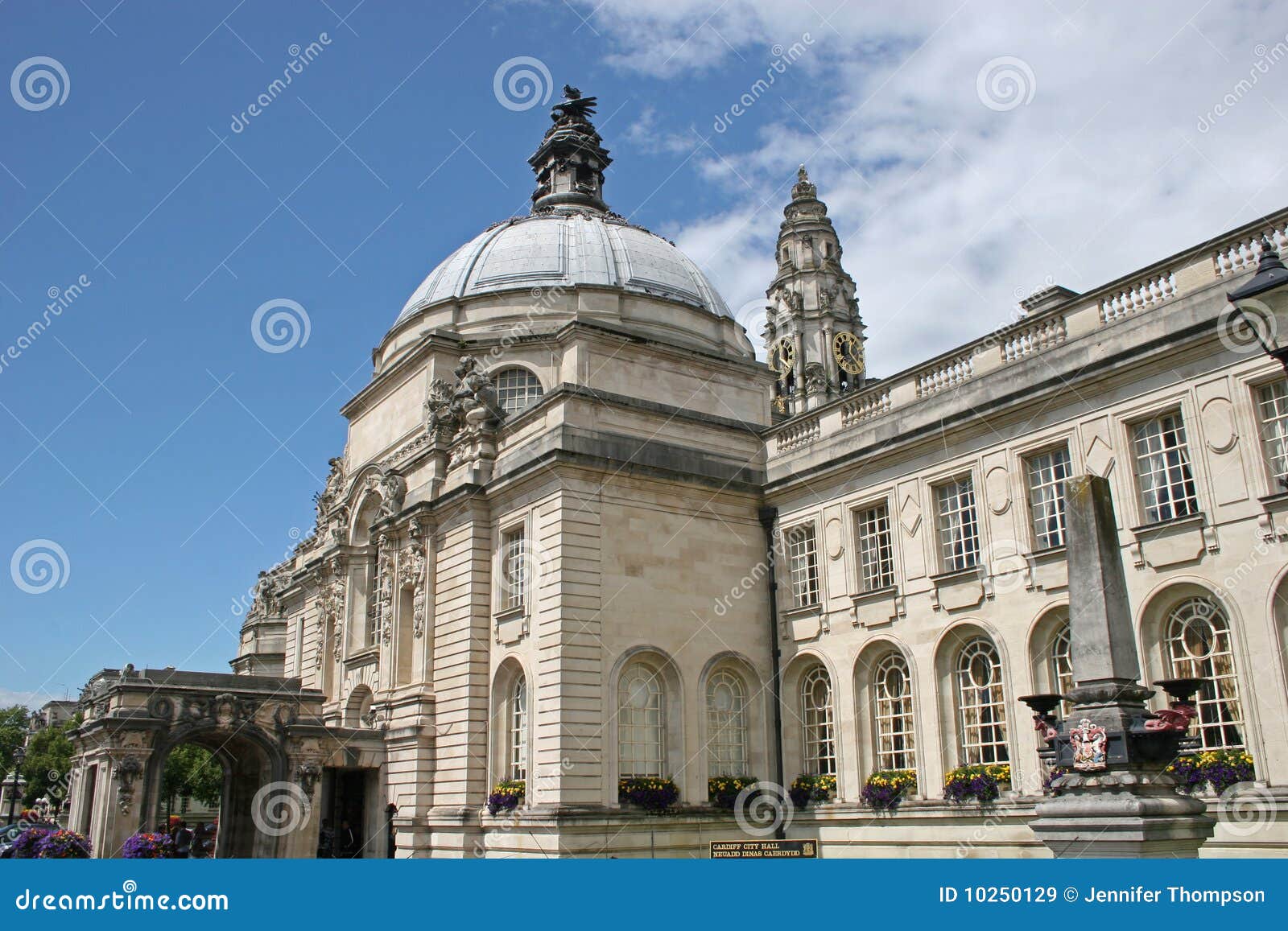 City Hall Cardiff stock image. Image of heritage, flagpole - 10250129