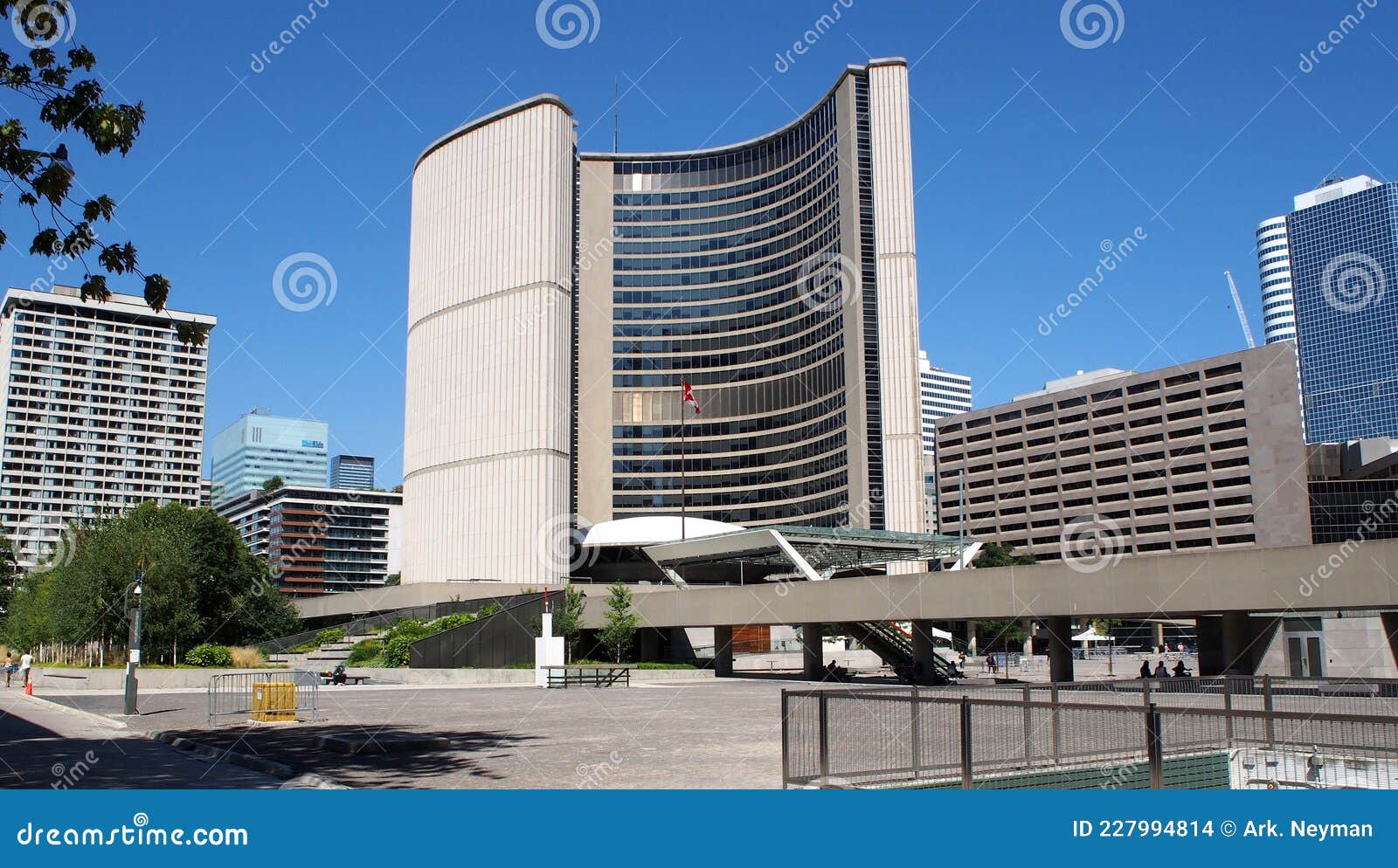 City Hall Complex, Toronto, on, Canada Editorial Stock Image - Image of ...