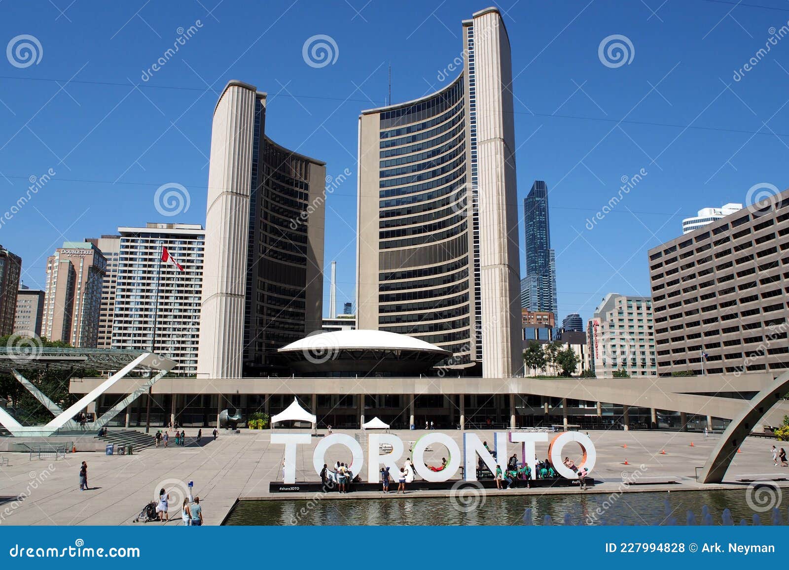 City Hall Complex, Toronto, on, Canada Editorial Stock Photo - Image of ...