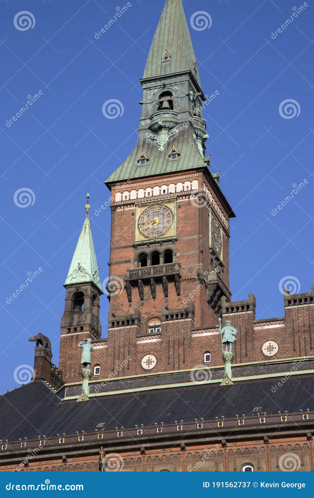 City Hall; Copenhagen stock image. Image of radhus, famous - 191562737