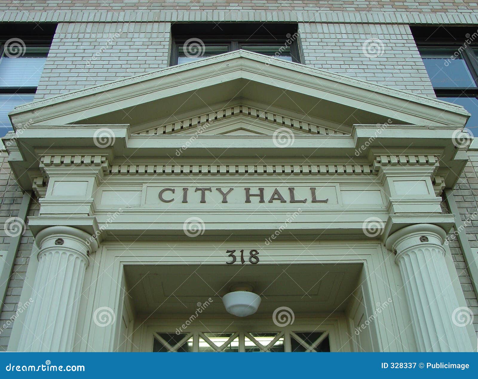 City hall door header stock image. Image of entry, architecture - 328337