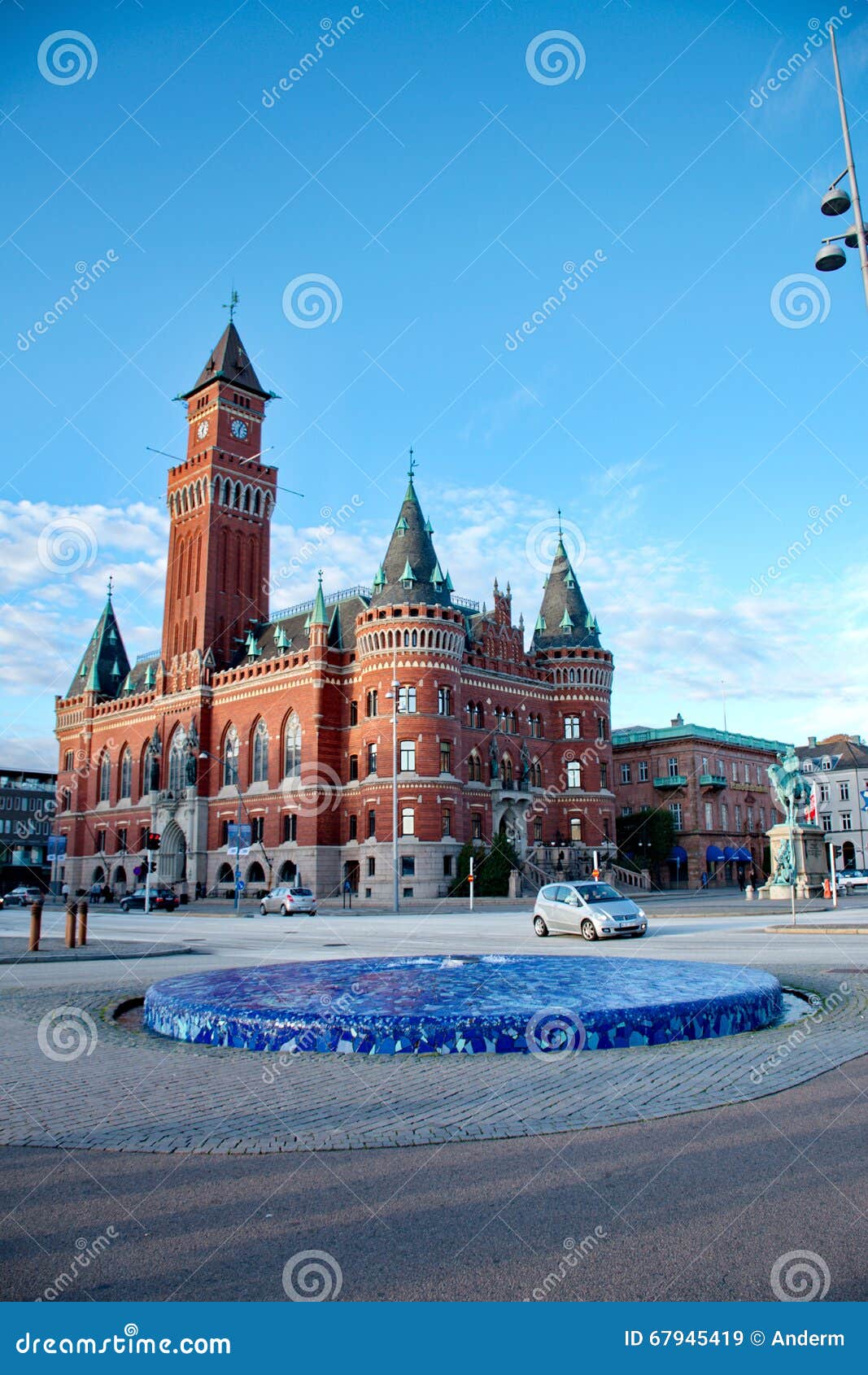 City hall of Helsingborg stock image. Image of historical - 67945419