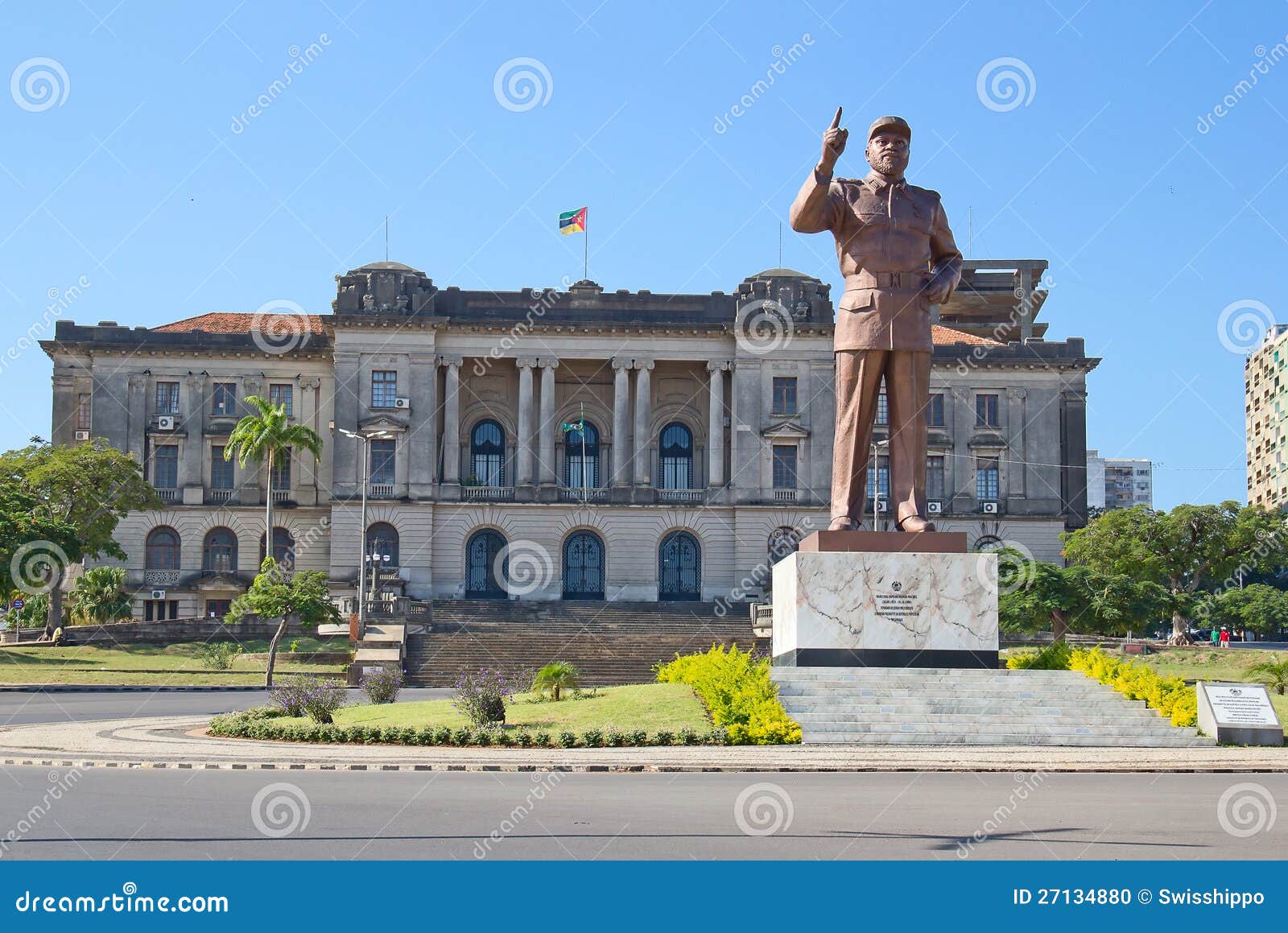 City Hall in Maputo, Mozambique Stock Photo - Image of civil, city ...
