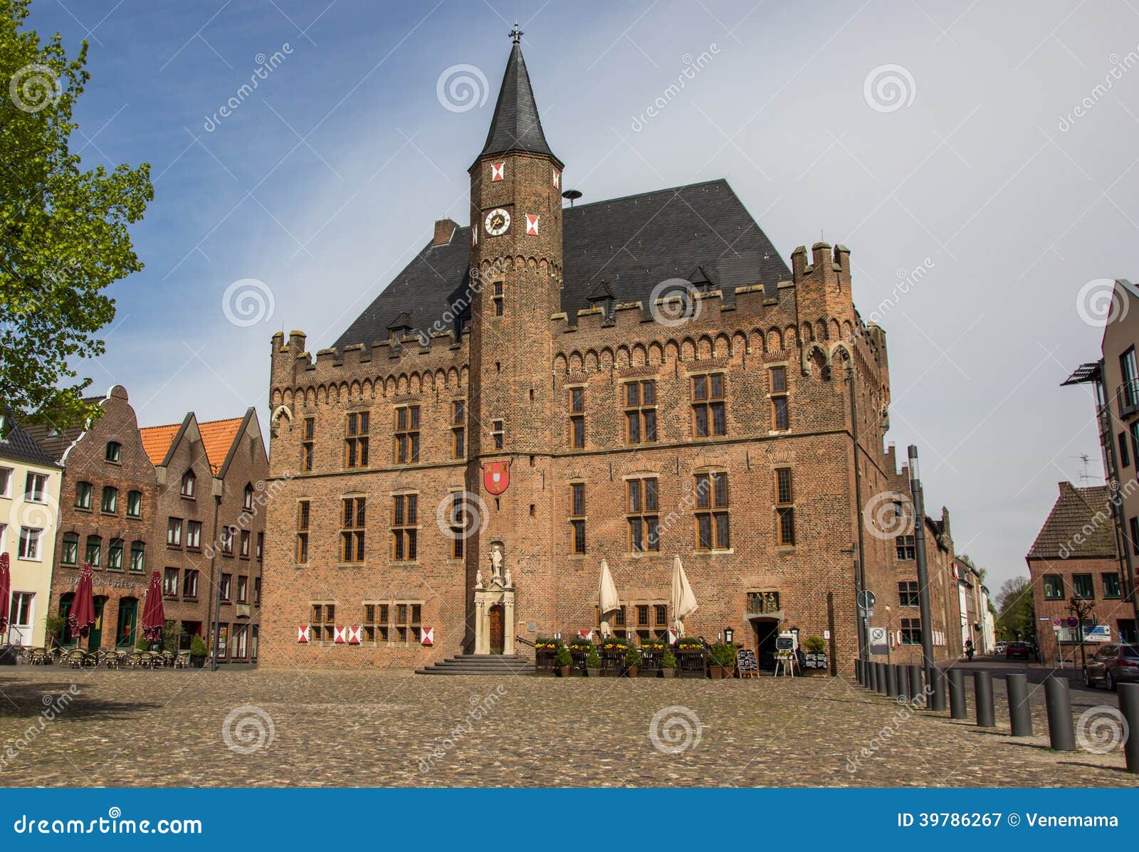 City Hall in the Old Center of Kalkar Stock Image - Image of center ...
