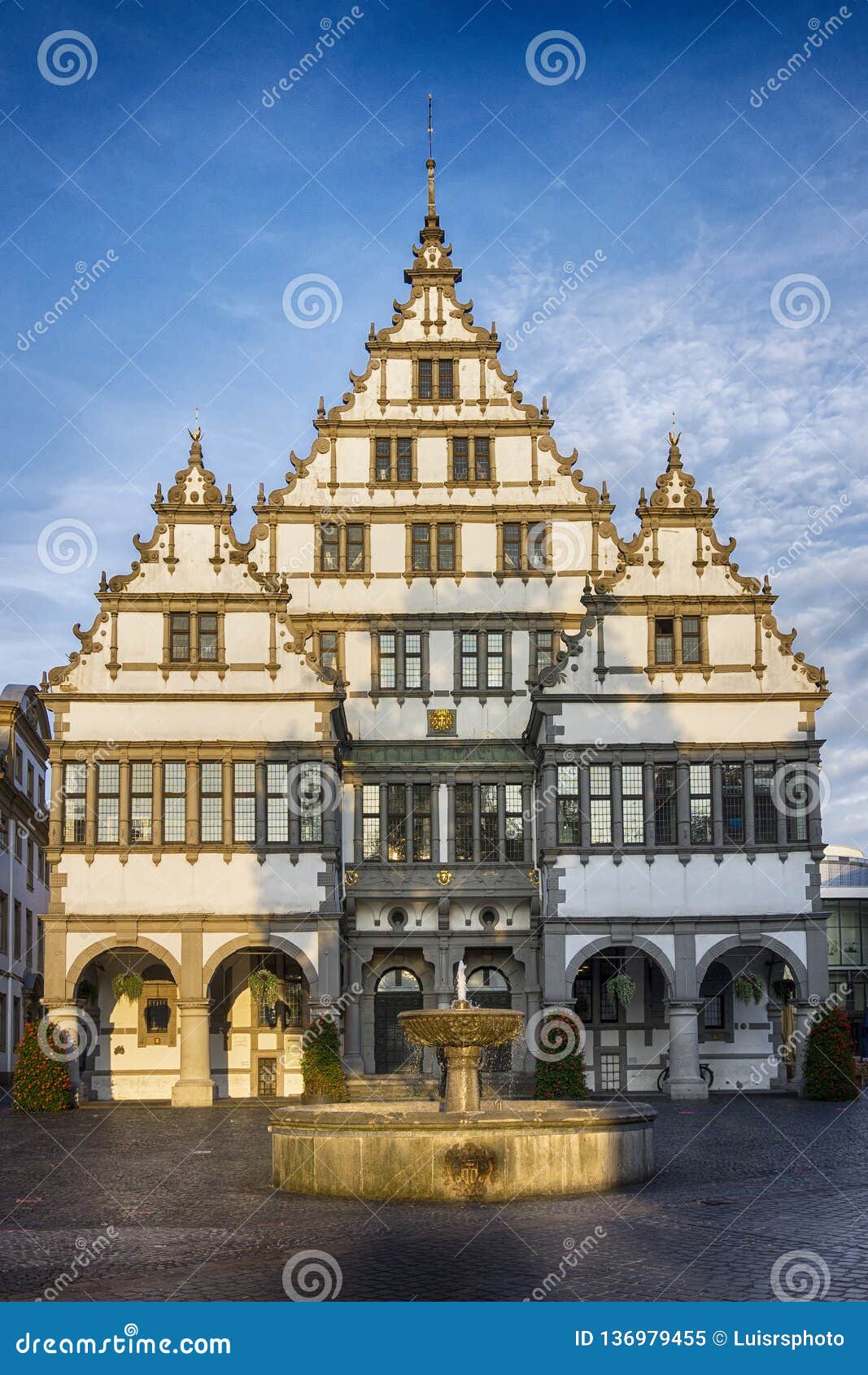 The City Hall of Paderborn stock image. Image of history - 136979455