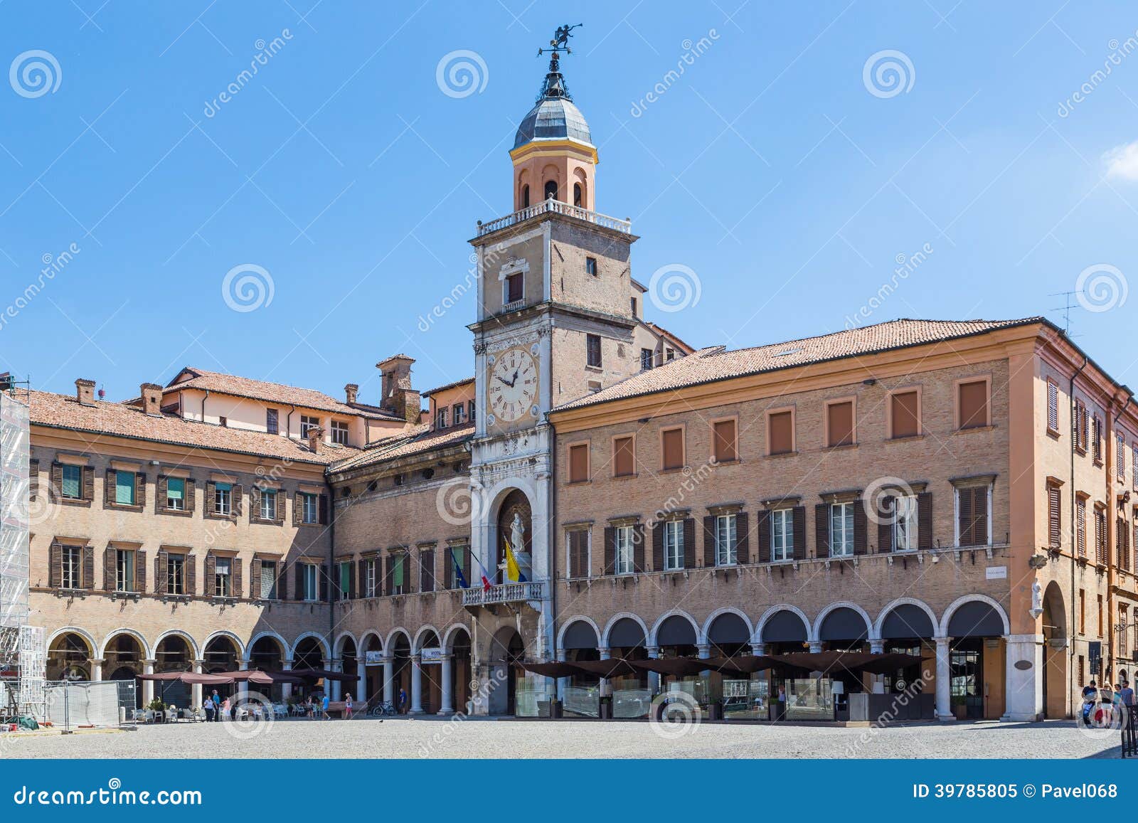 City Hall and Piazza Grande in Modena, Italy Stock Image - Image of ...