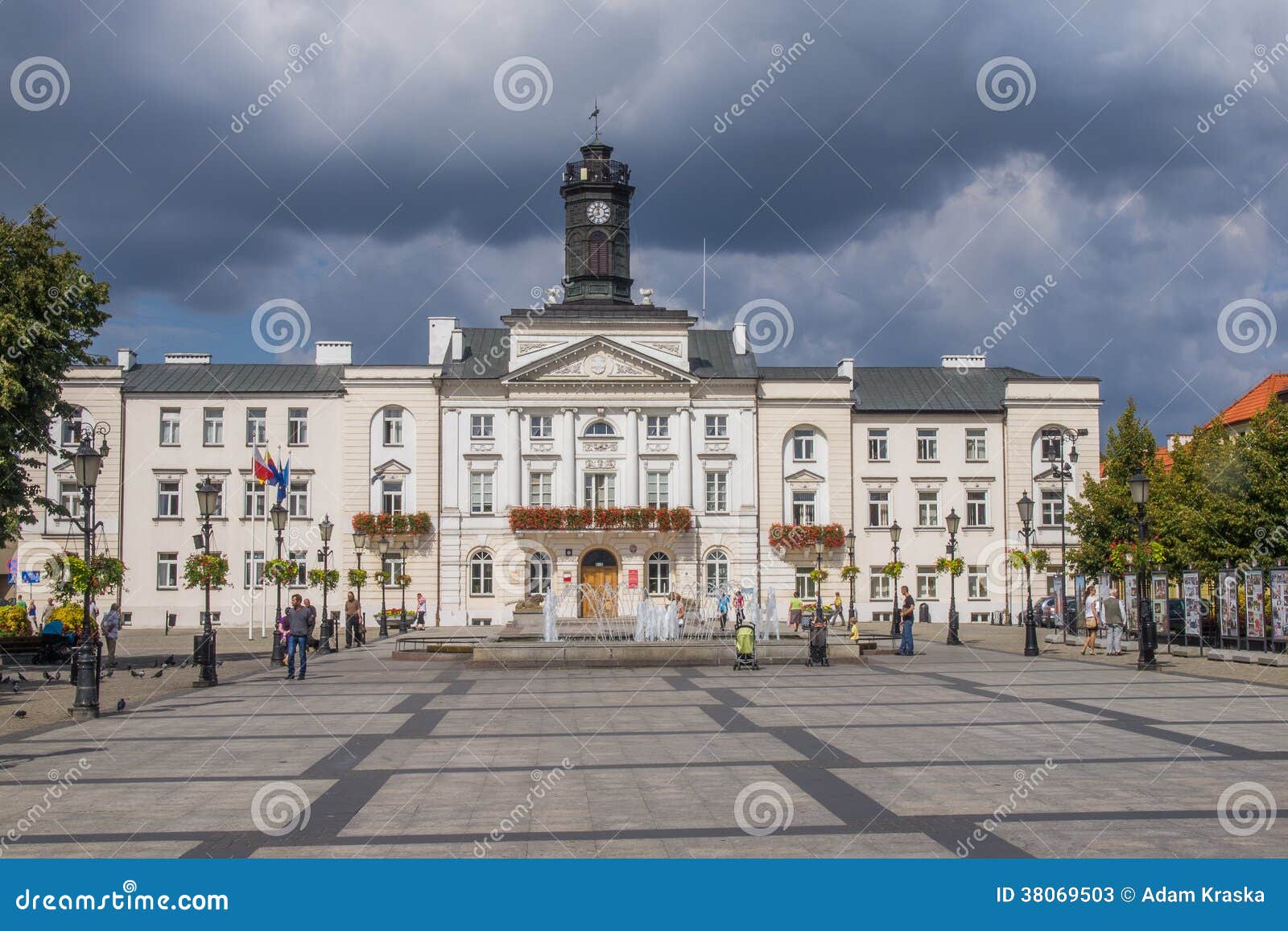 The City Hall in Plock, Poland Editorial Stock Photo - Image of tower ...