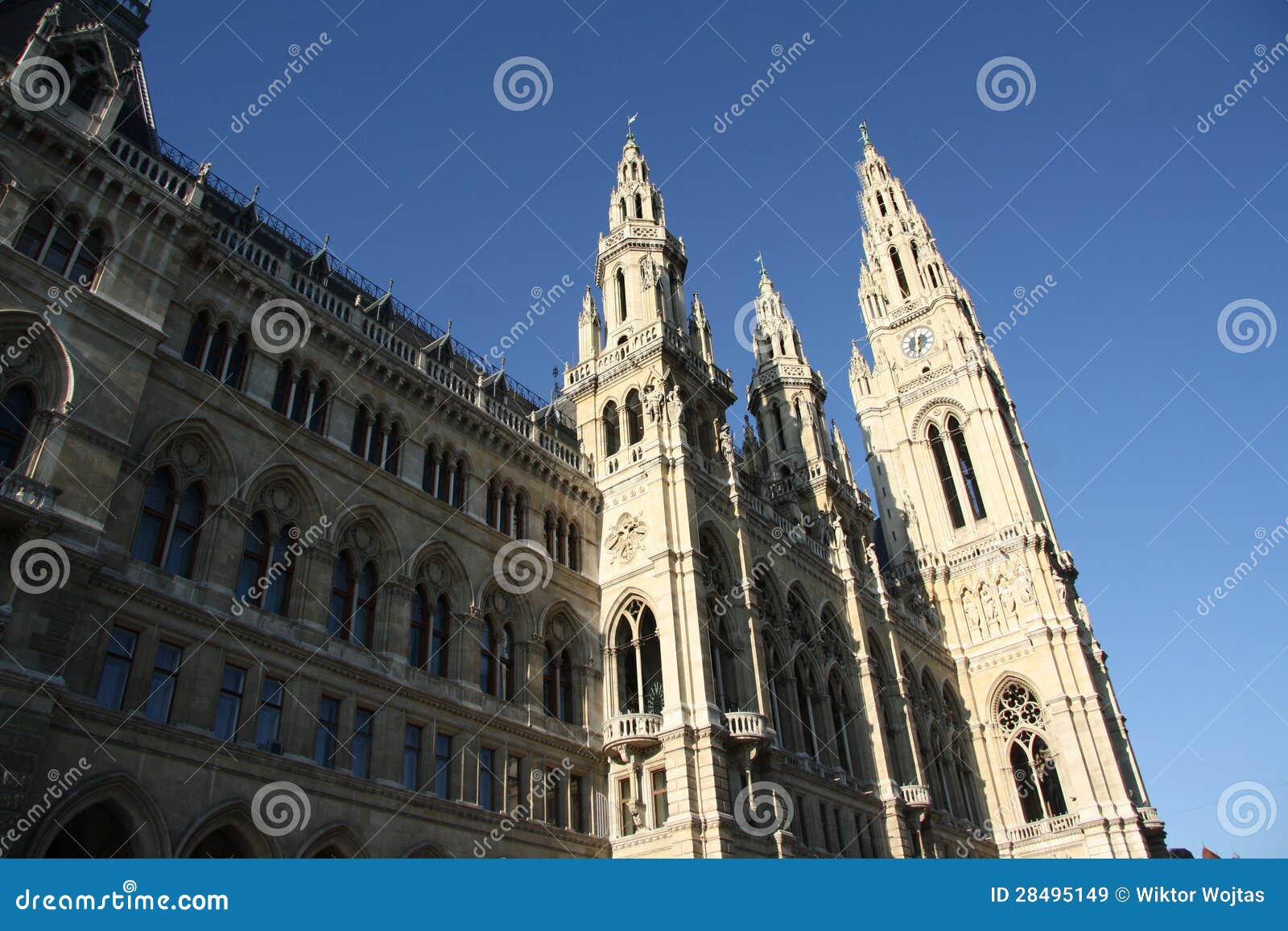 City Hall - Rathaus - in Vienna Stock Image - Image of hall, sight ...
