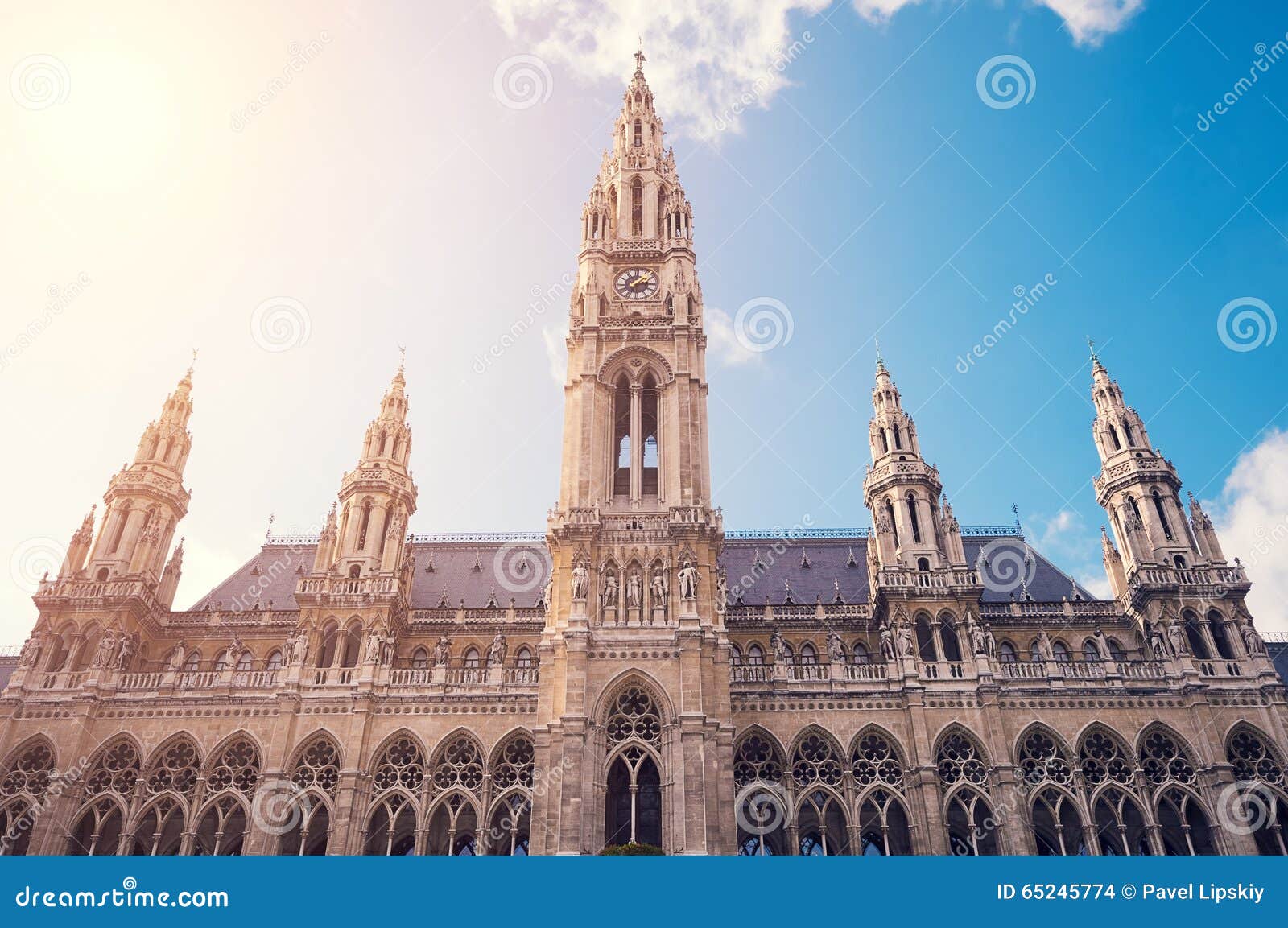 City Hall (Rathaus) in Vienna Stock Photo - Image of outdoors, capital ...