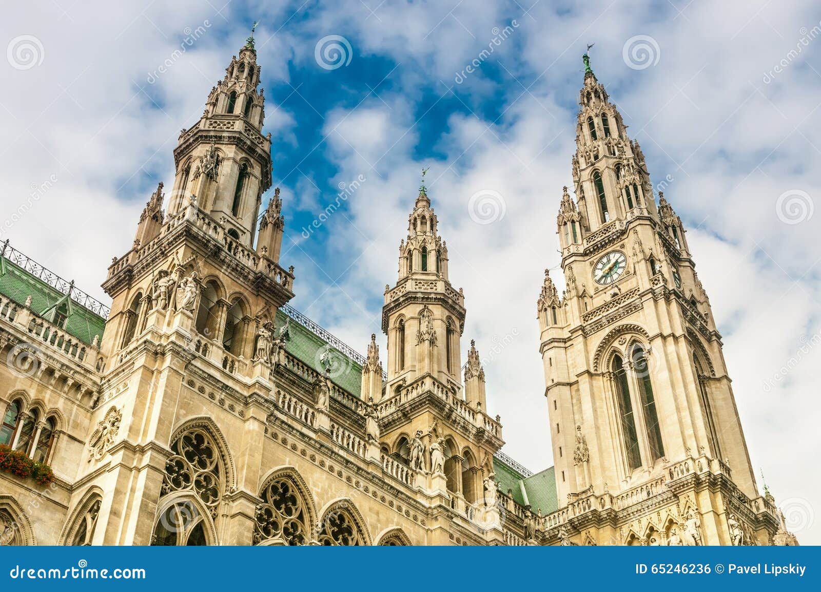 City Hall (Rathaus) in Vienna Stock Photo - Image of tourism, landmark ...