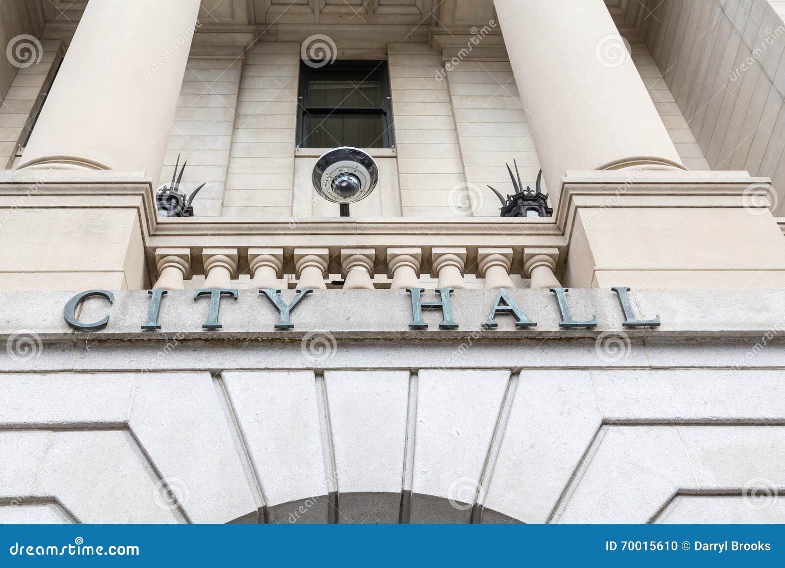 City Hall Security Camera stock photo. Image of blue - 70015610