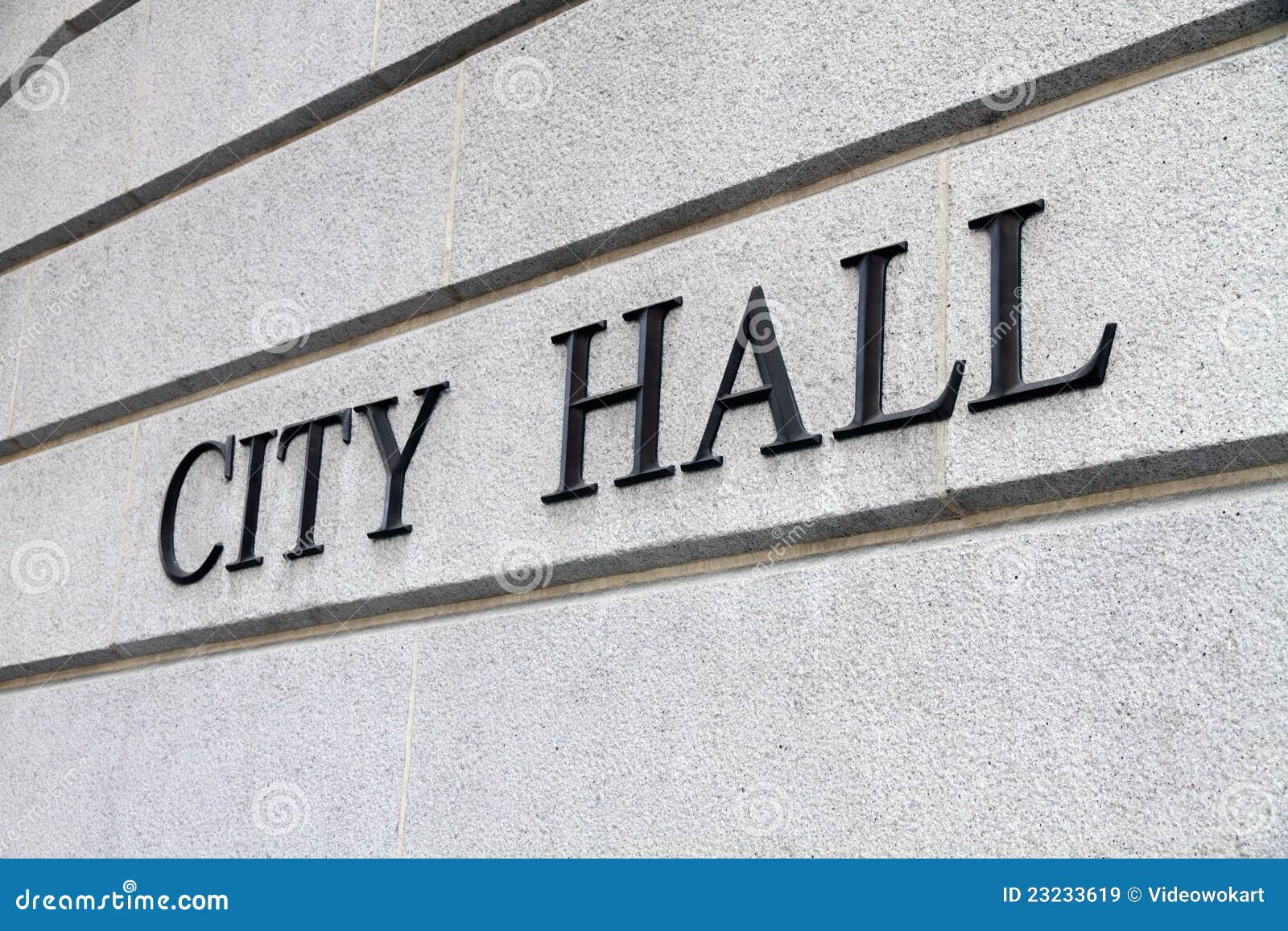 City Hall Sign stock image. Image of building, town, local - 23233619