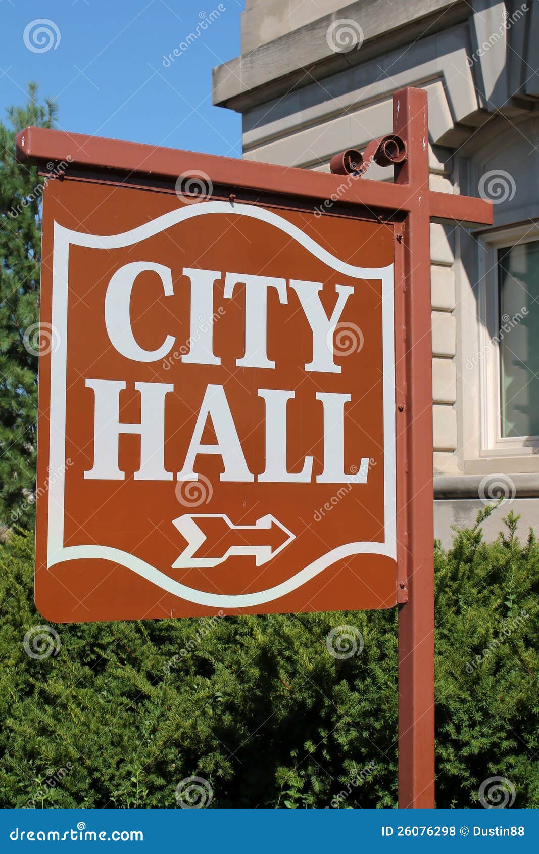 City Hall Sign stock photo. Image of building, sign, hall - 26076298