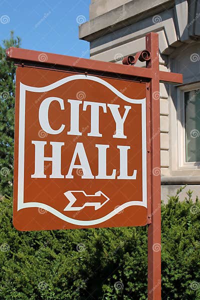 City Hall Sign stock photo. Image of building, sign, hall - 26076298