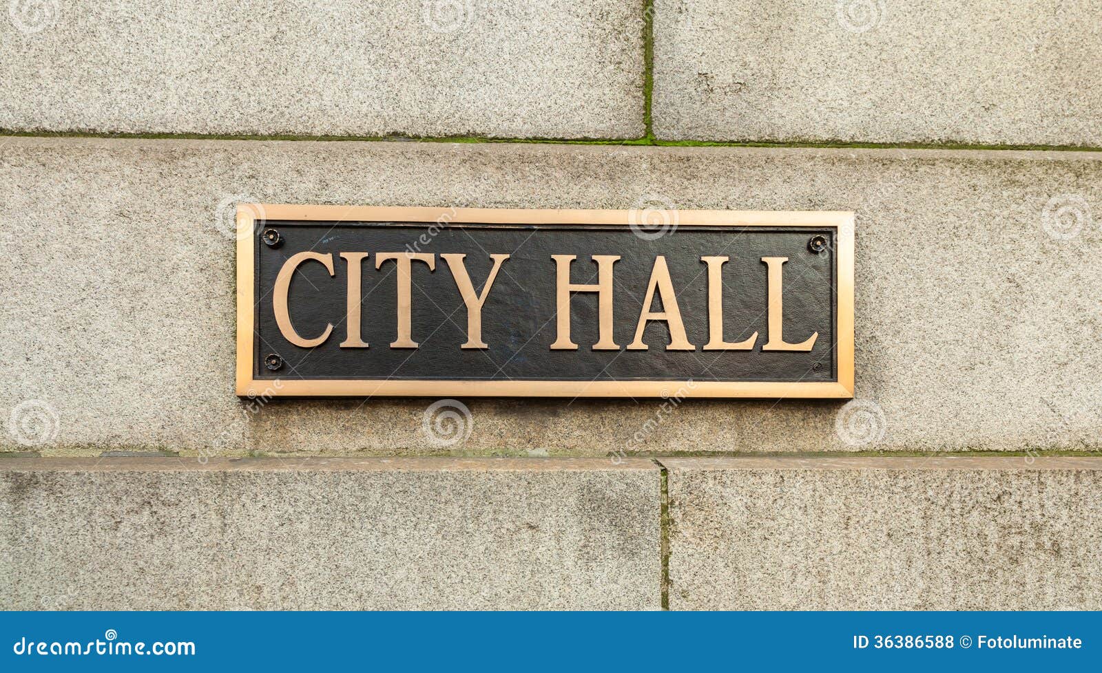 City Hall stock photo. Image of cityscape, sign, downtown - 36386588