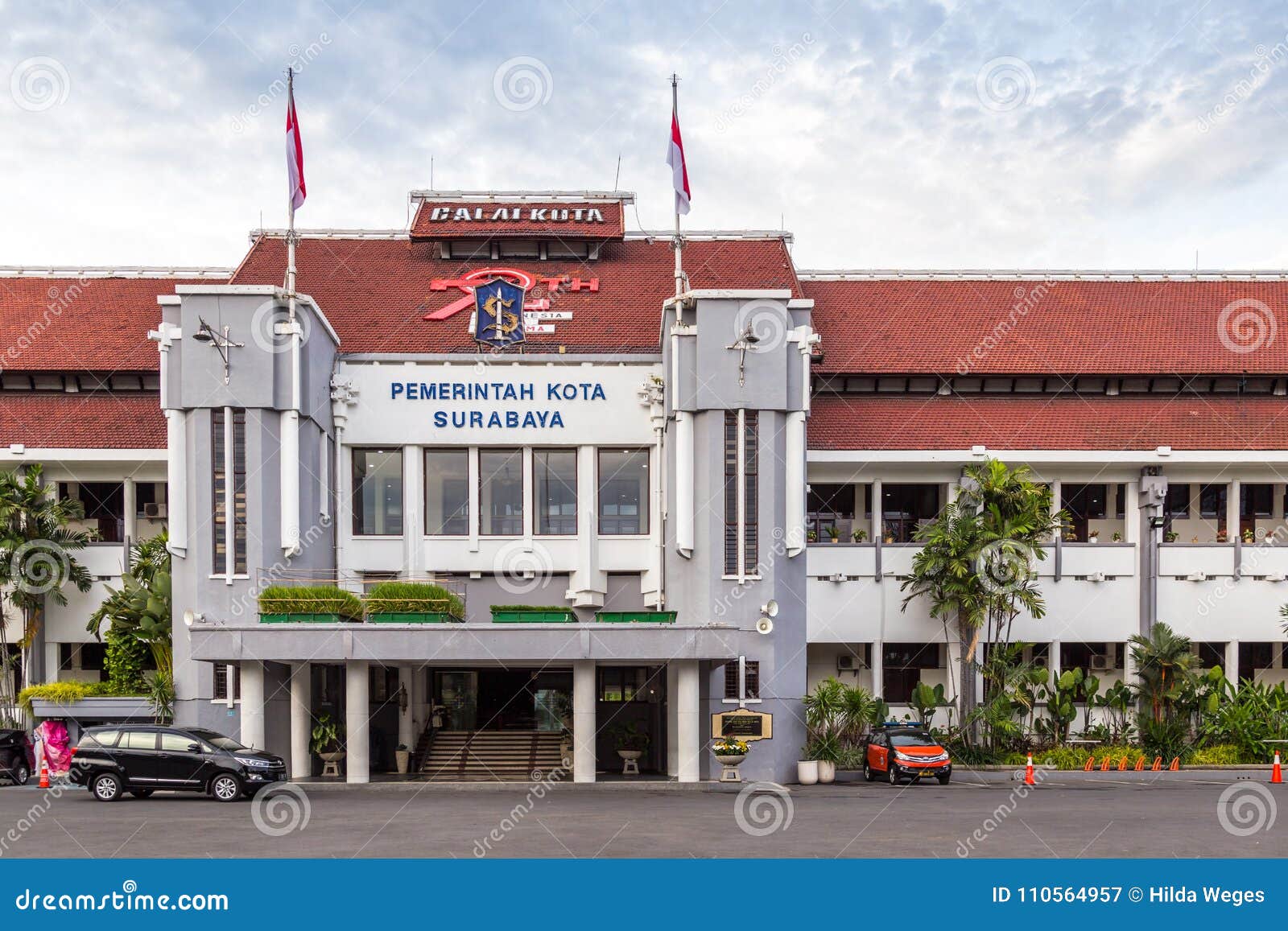City Hall in Surabya on Java Indoensia Editorial Photography - Image of ...