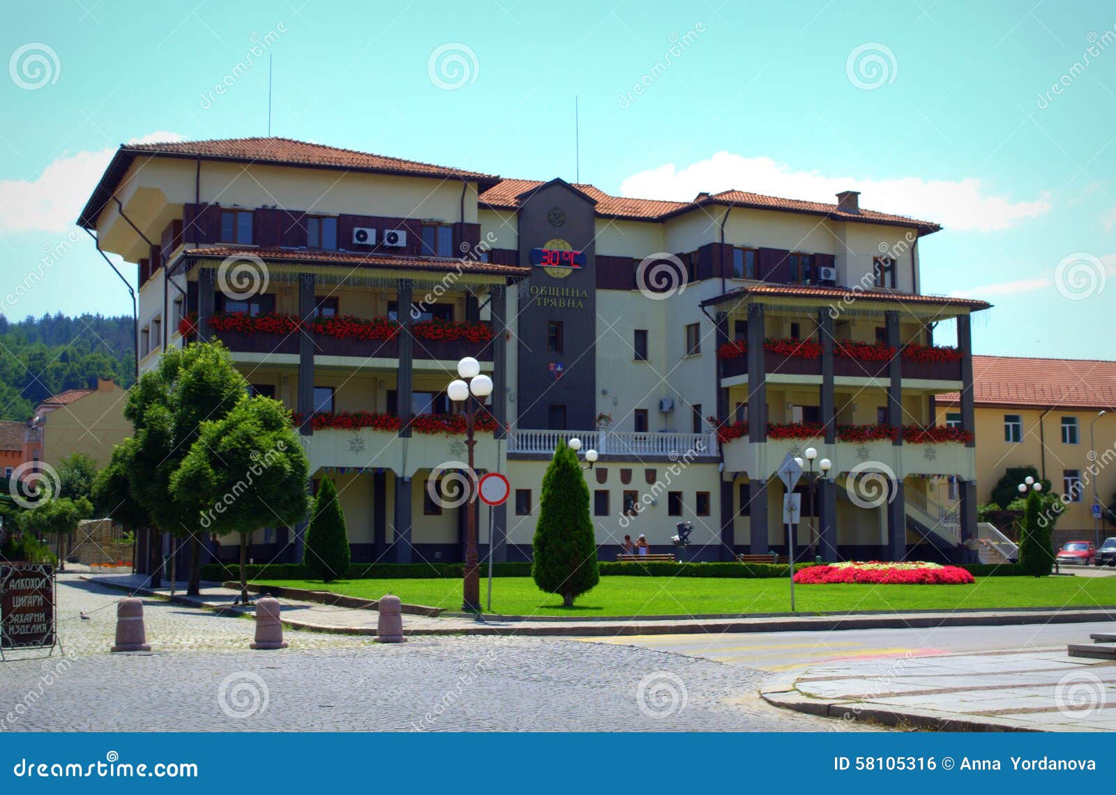 City Hall Tryavna,Bulgaria editorial photo. Image of bulgaria - 58105316