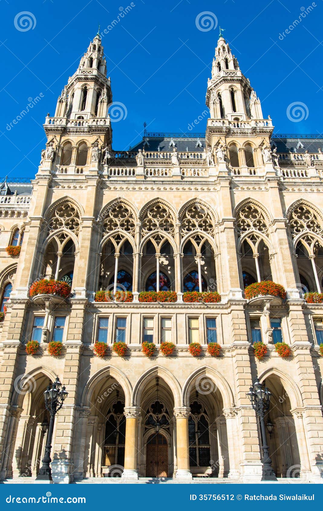The City Hall of Vienna stock photo. Image of heritage - 35756512