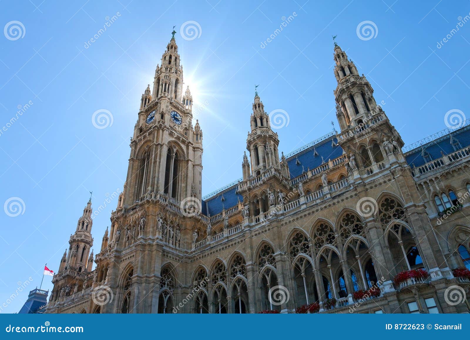 City Hall, Vienna, Austria stock image. Image of element - 8722623
